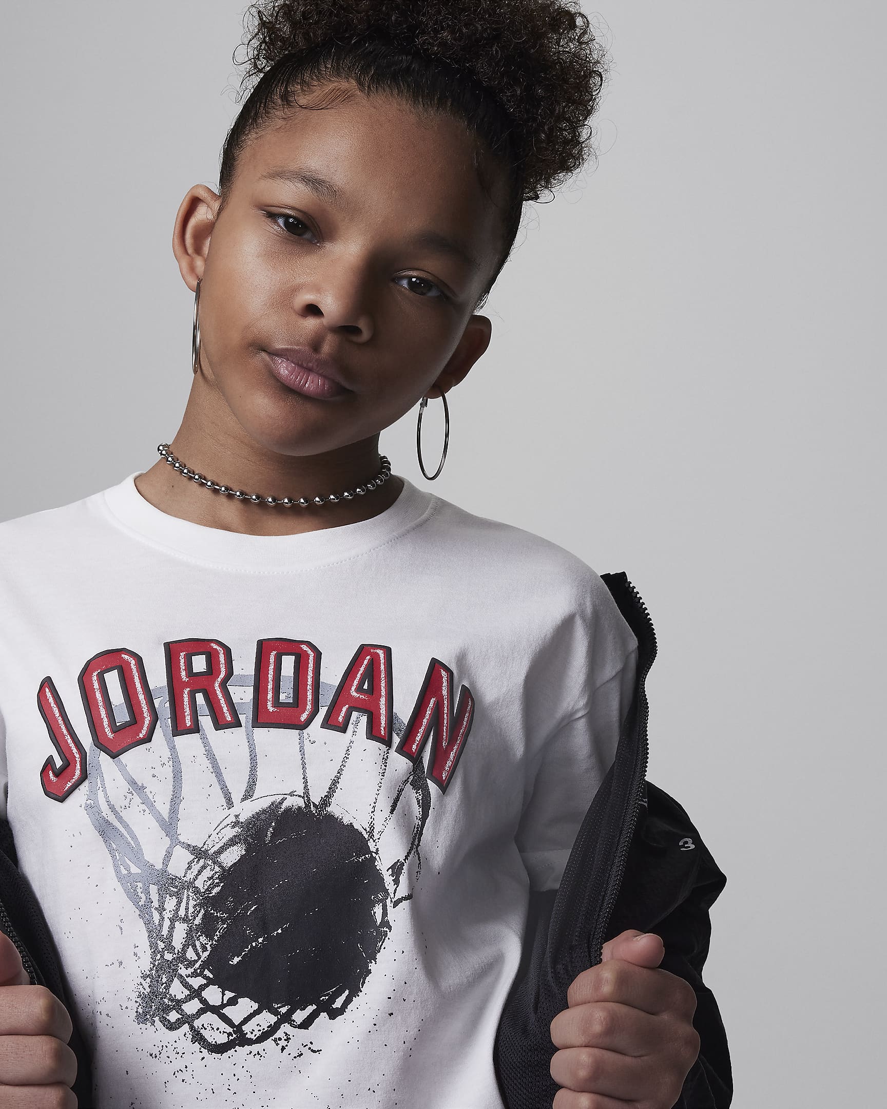 T-shirt com grafismo Jordan Hoop Style Júnior. Nike PT