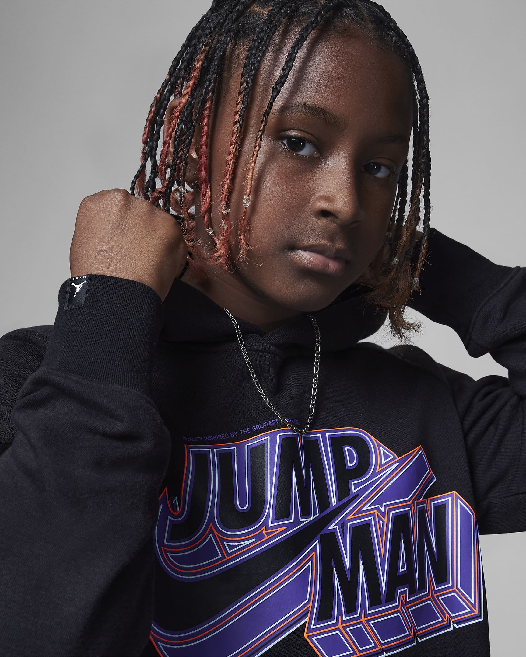Jordan Jumpman x Nike Stacked Jersey Older Kids' Top. Nike UK
