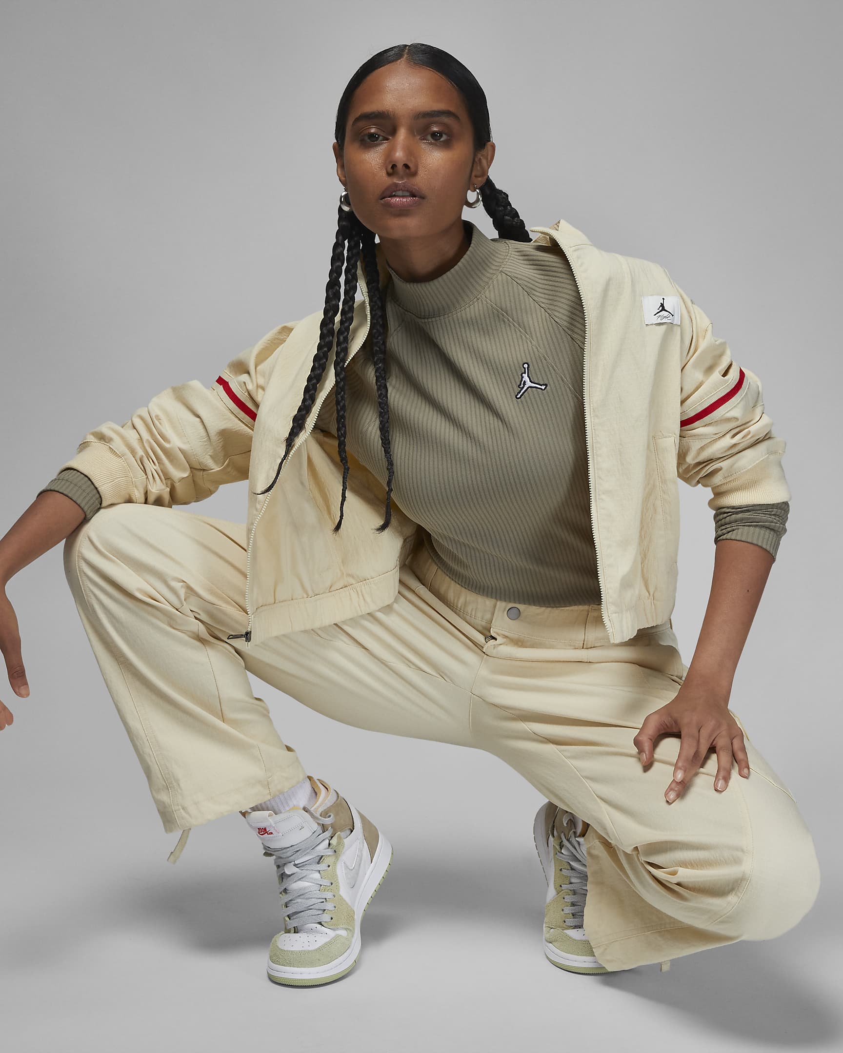 Jordan Flight Women's Ribbed Long-Sleeve Top. Nike NL