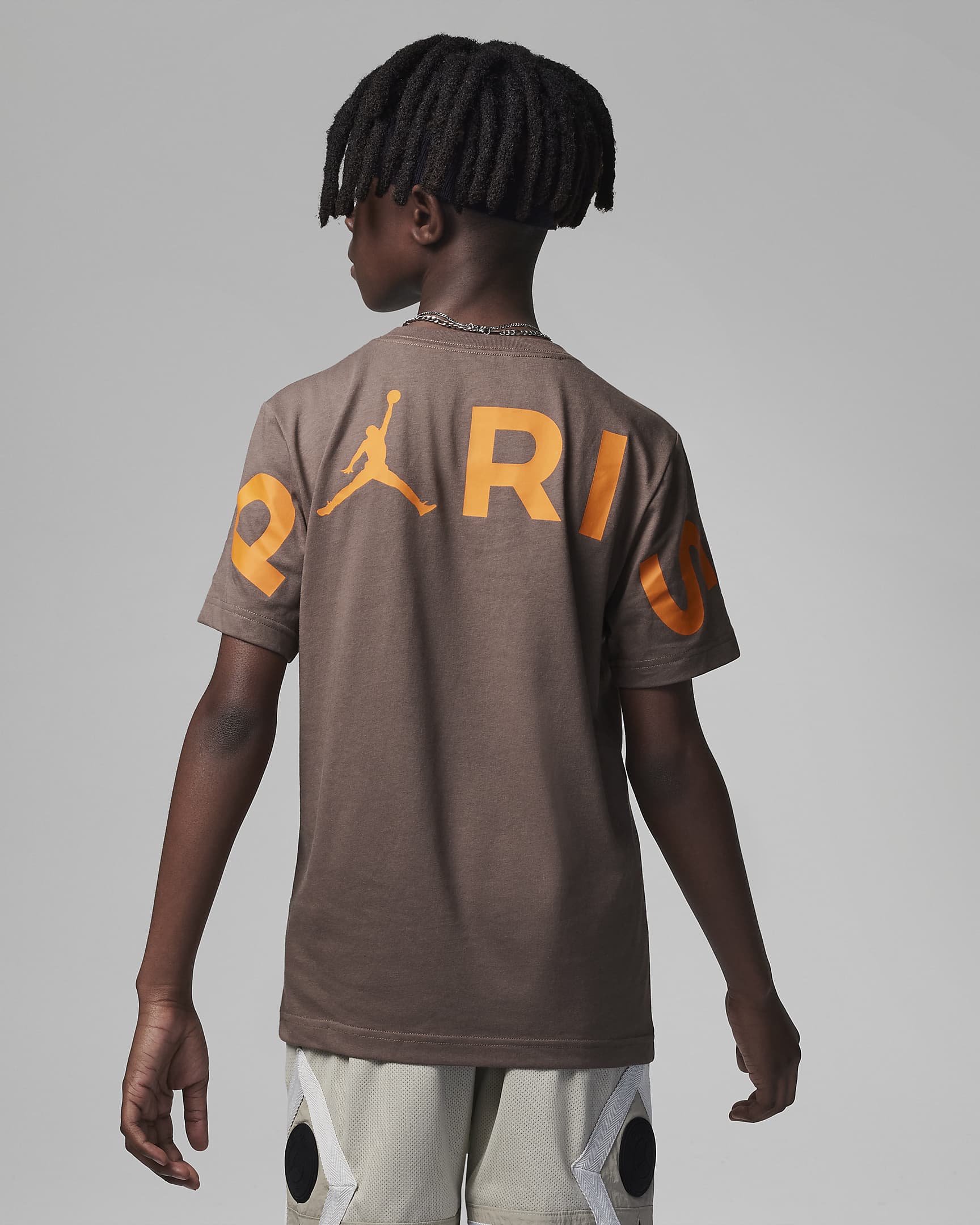 Jordan Paris Saint-Germain Wordmark Tee Older Kids' T-Shirt. Nike NL