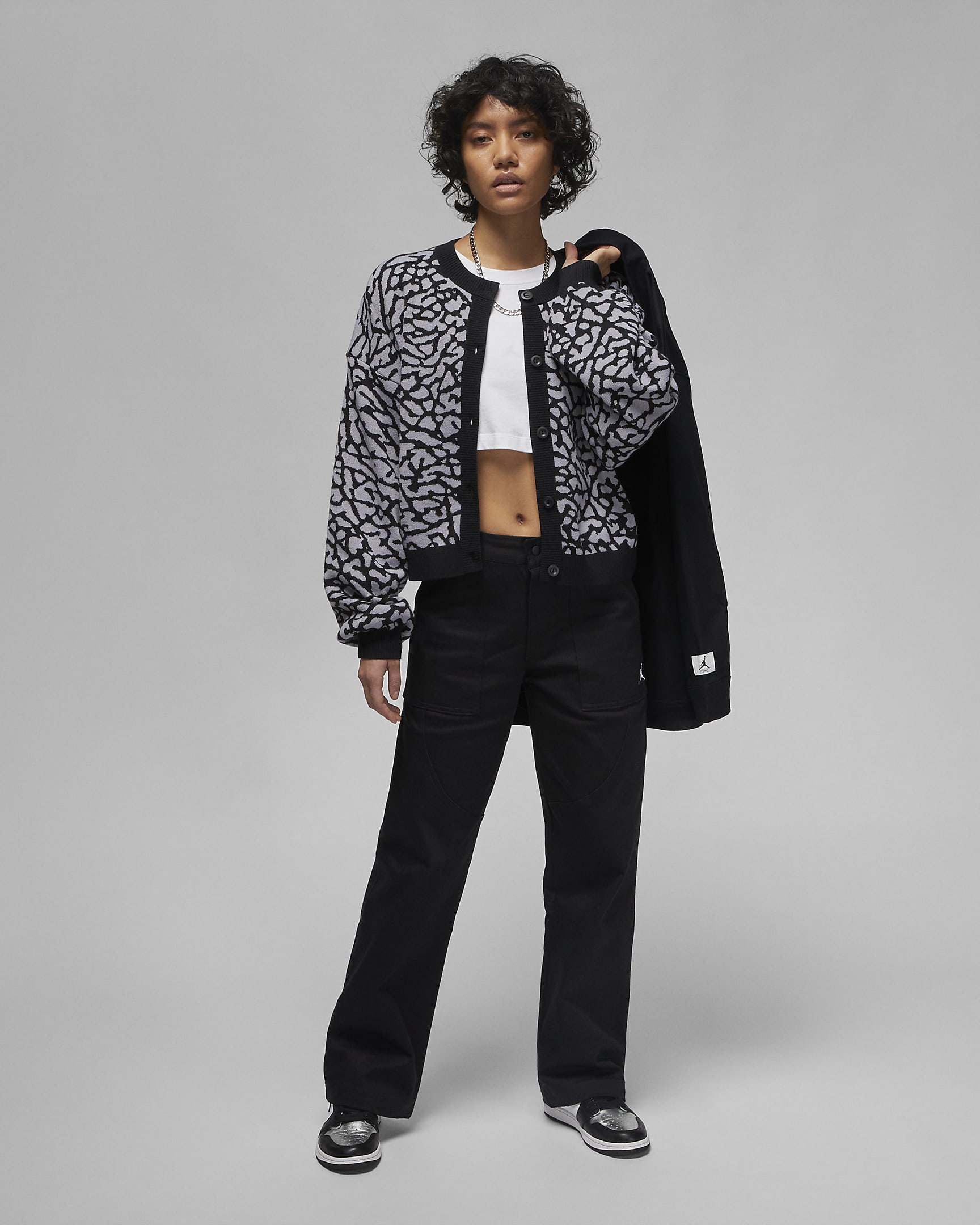 Jordan Flight Women's Jacquard Knit Cardigan. Nike NL