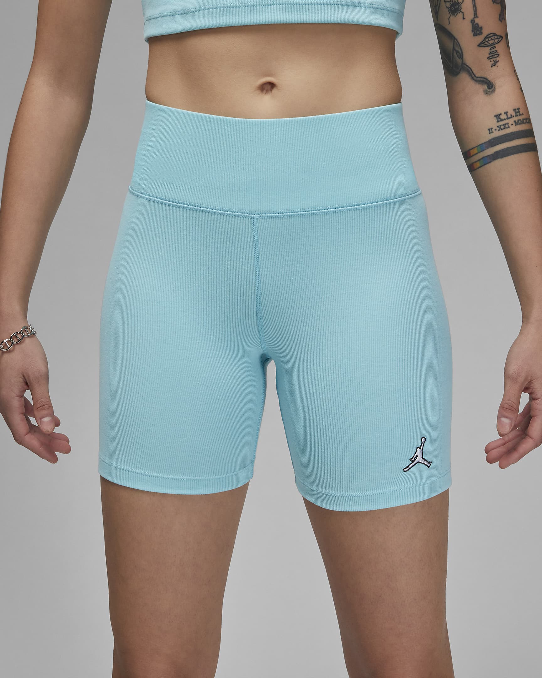 Jordan Women's Ribbed Bike Shorts. Nike IE