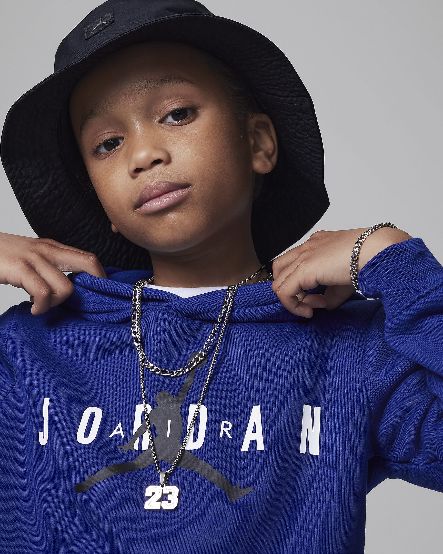 Dvoudílná souprava s mikinou s kapucí Jordan Sustainable pro malé děti ...