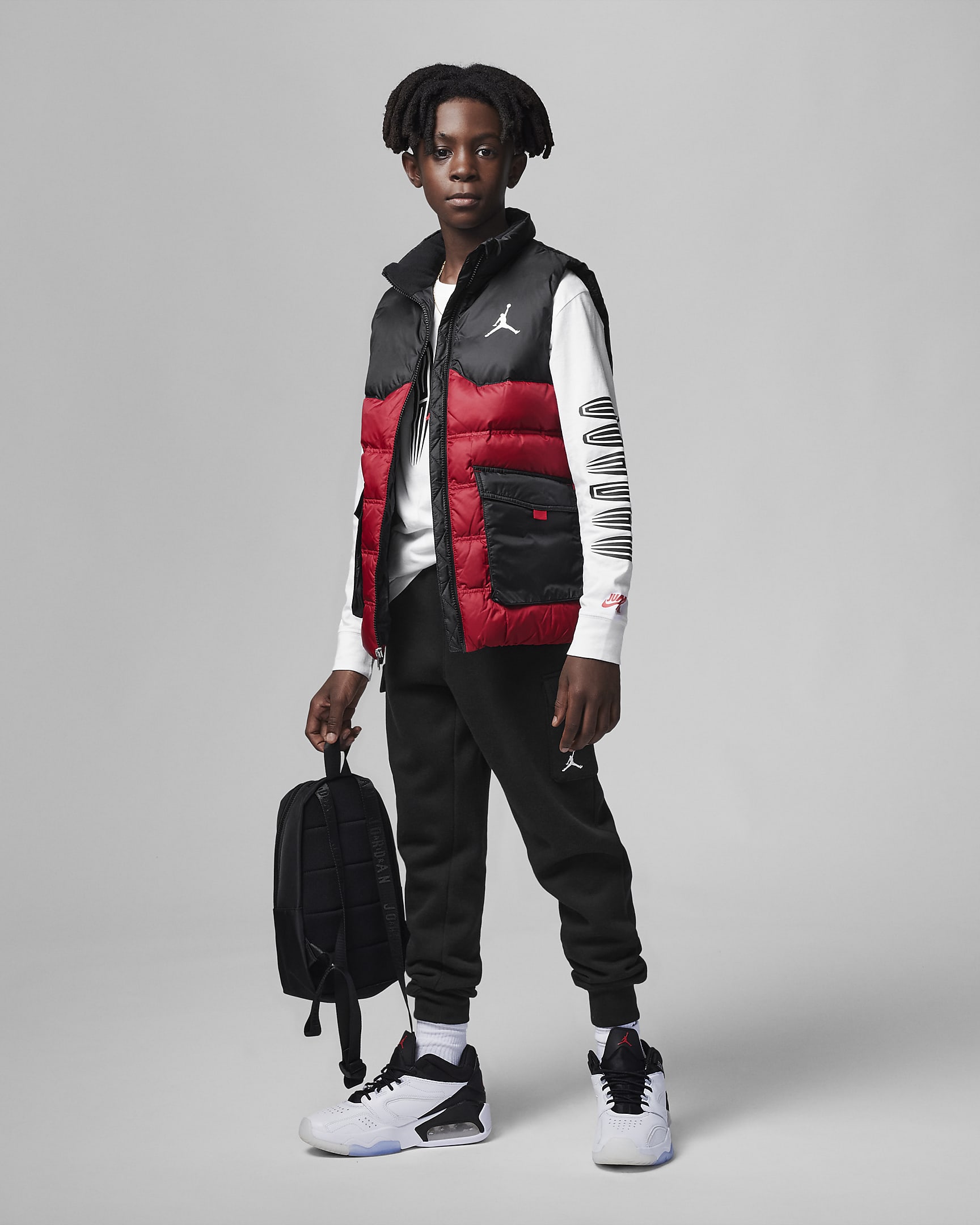 Jordan Blocked Down Vest Older Kids' Gilet. Nike NL