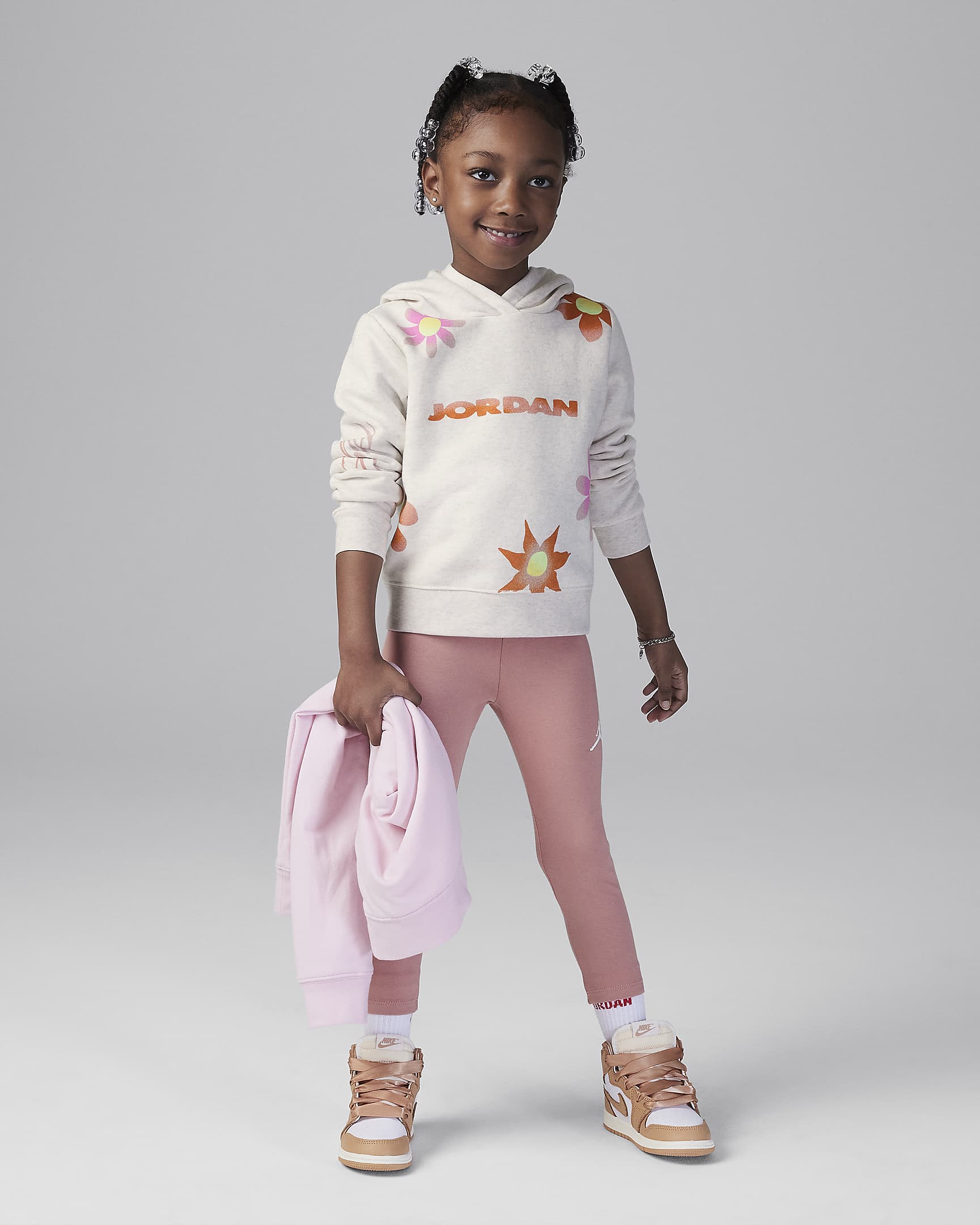 Jordan Deloris Jordan Flowers Toddler Pullover Hoodie Set. Nike.com