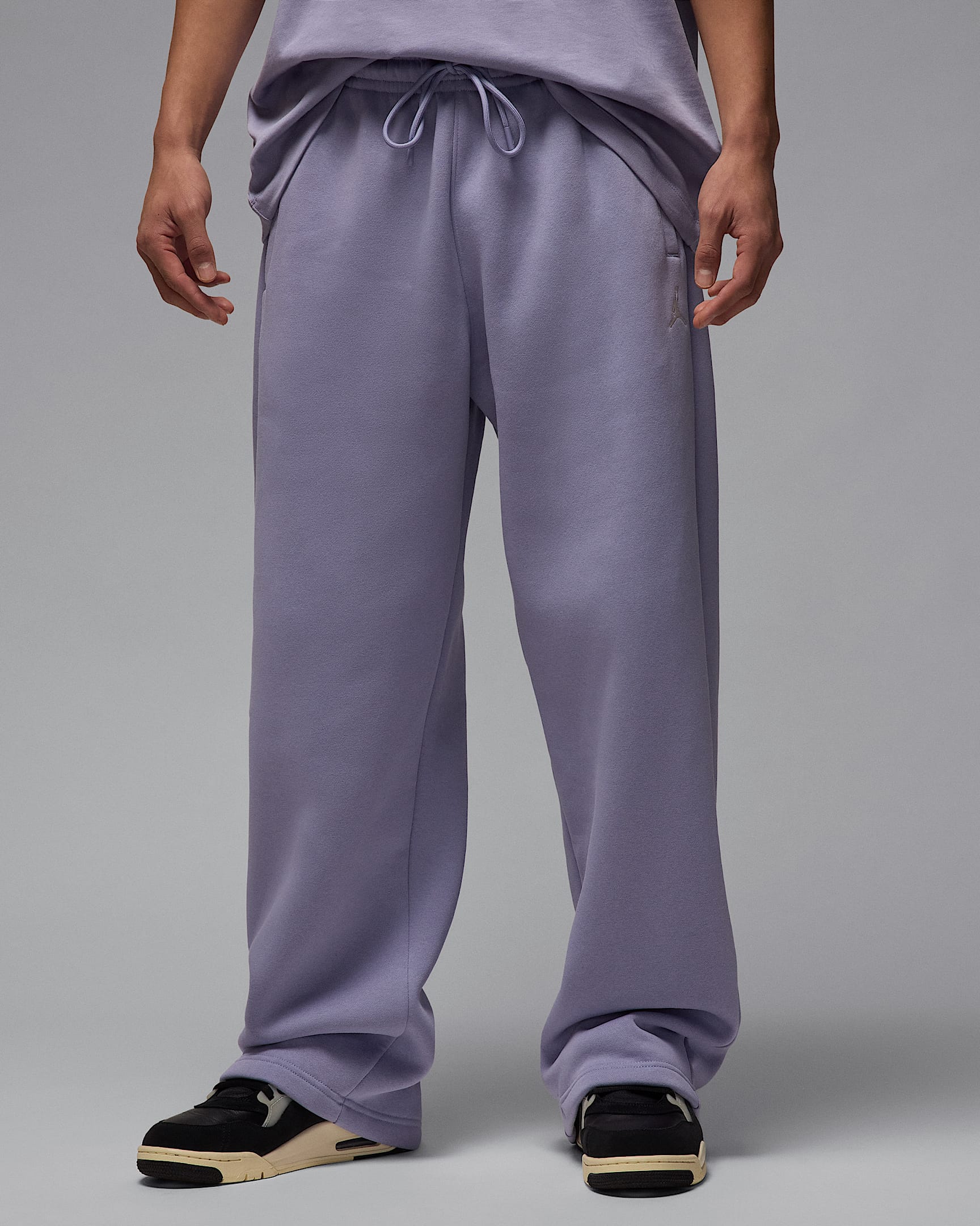 Jordan Brooklyn Fleece Oversize-Hose mit offenem Saum (Herren). Nike CH