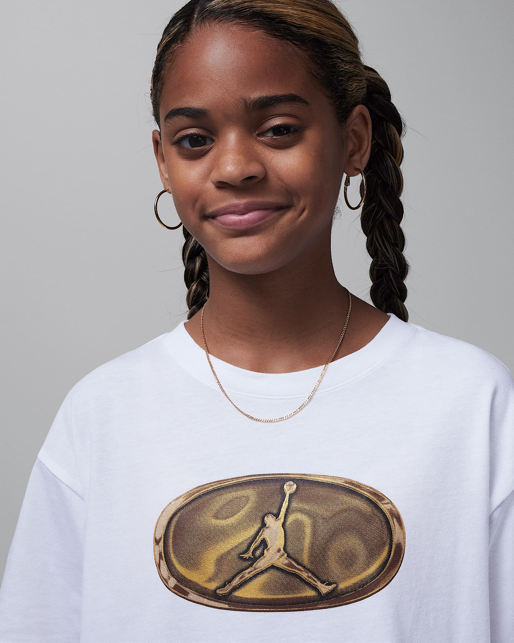 Jordan 1st Baby Blue Older Kids' T-Shirt. Nike UK