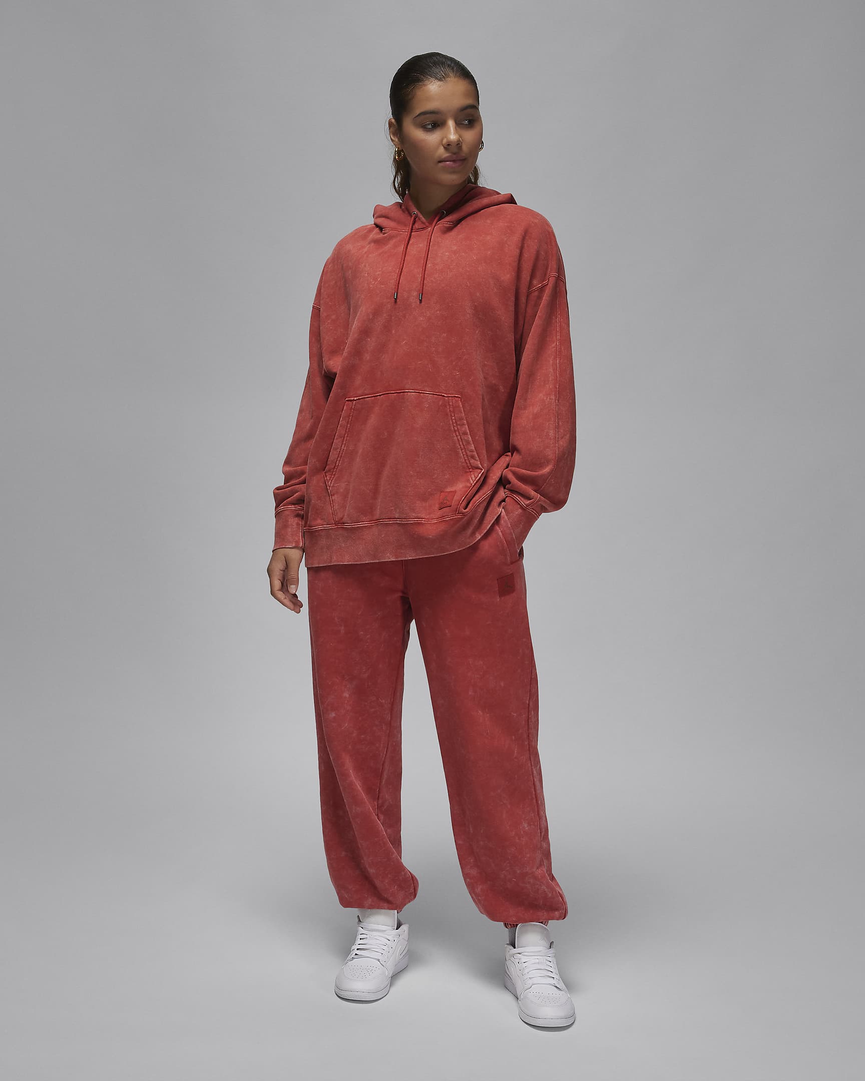 Pantalon en tissu Fleece délavé Jordan Flight Fleece pour femme. Nike CA