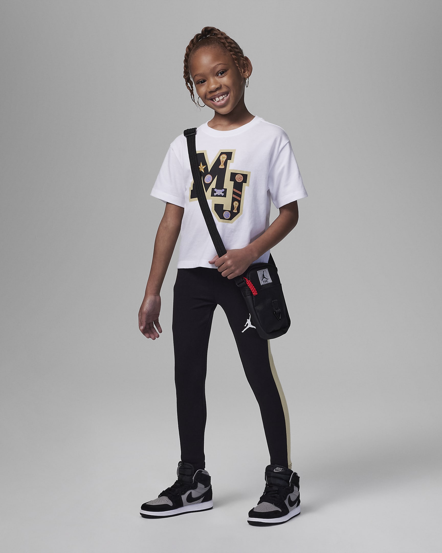 Jordan Mini Me Flight Leggings Set Younger Kids' 2-Piece Set. Nike AT