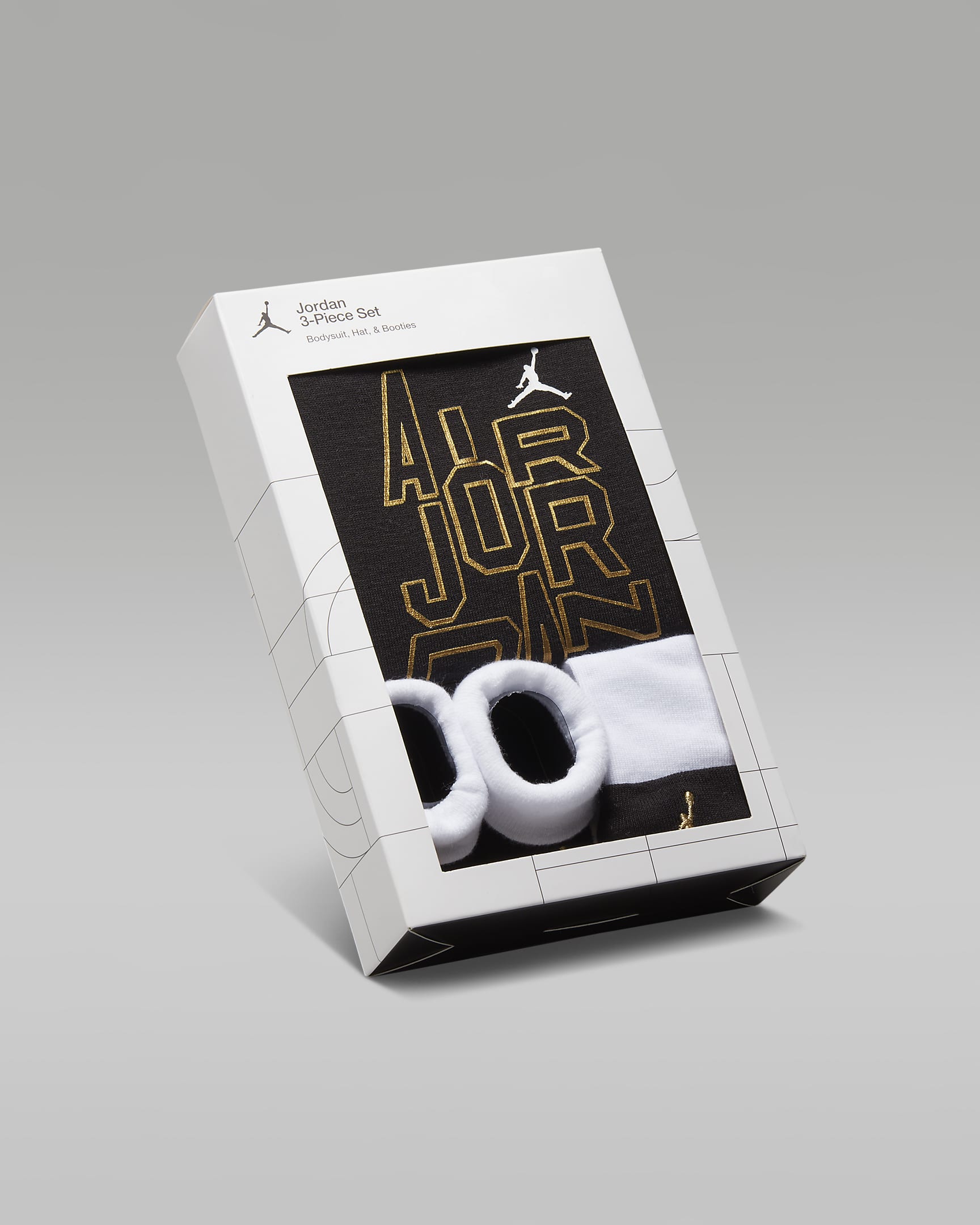 Jordan Holiday Shine 3-Piece Boxed Set Baby 3-Piece Bodysuit Set. Nike IE