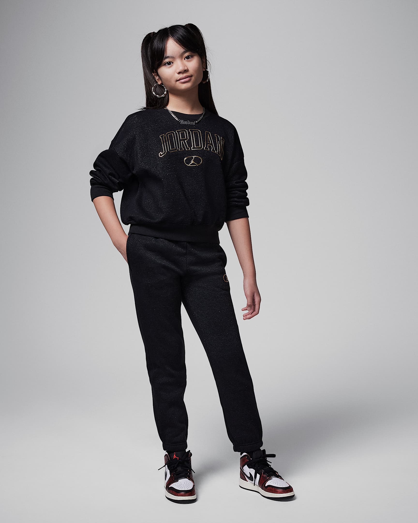 Haut à col ras-du-cou 1st Baby Blue Jordan pour ado. Nike FR