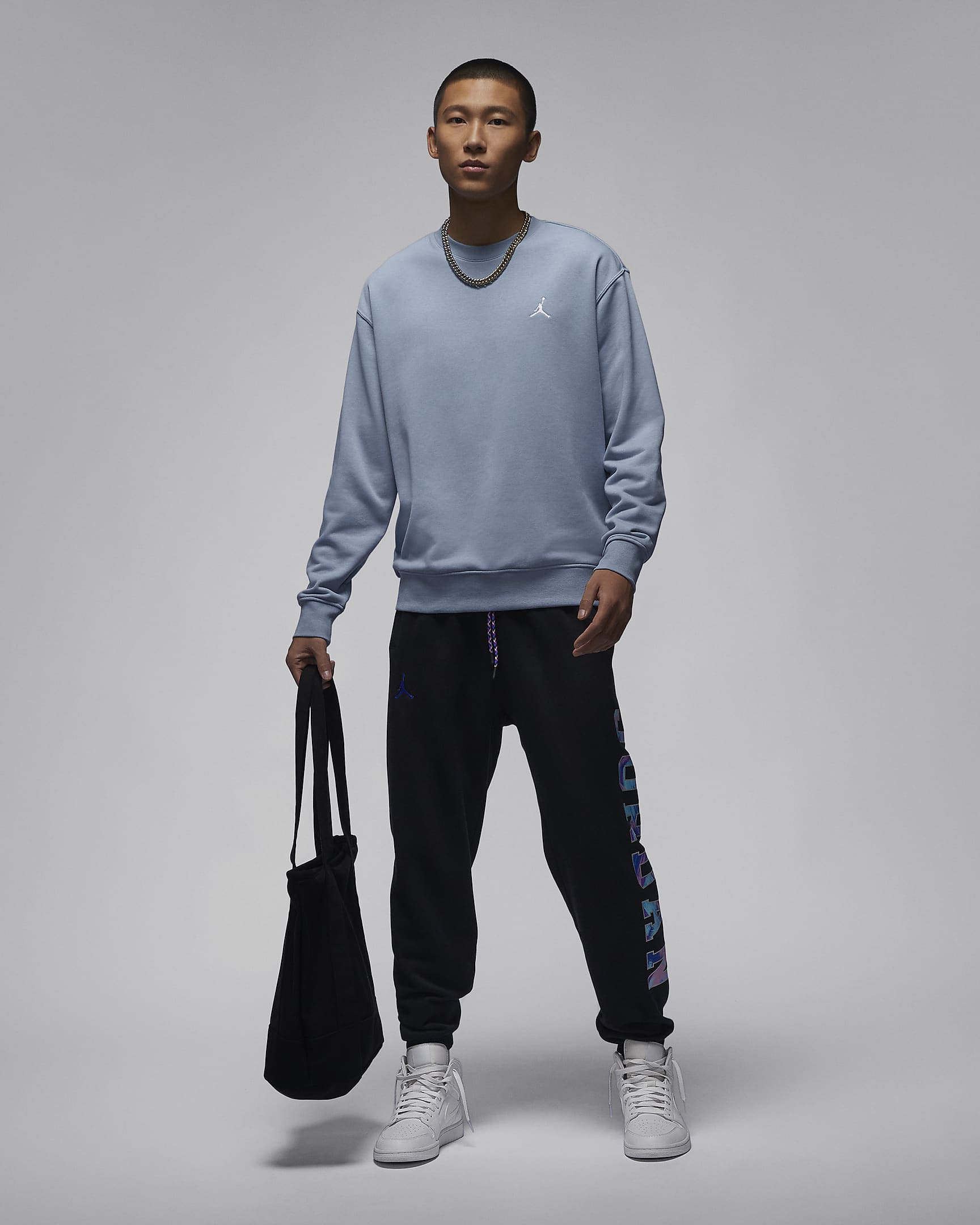 Jordan Essentials Men's Loopback Fleece Crew-Neck Sweatshirt. Nike IN