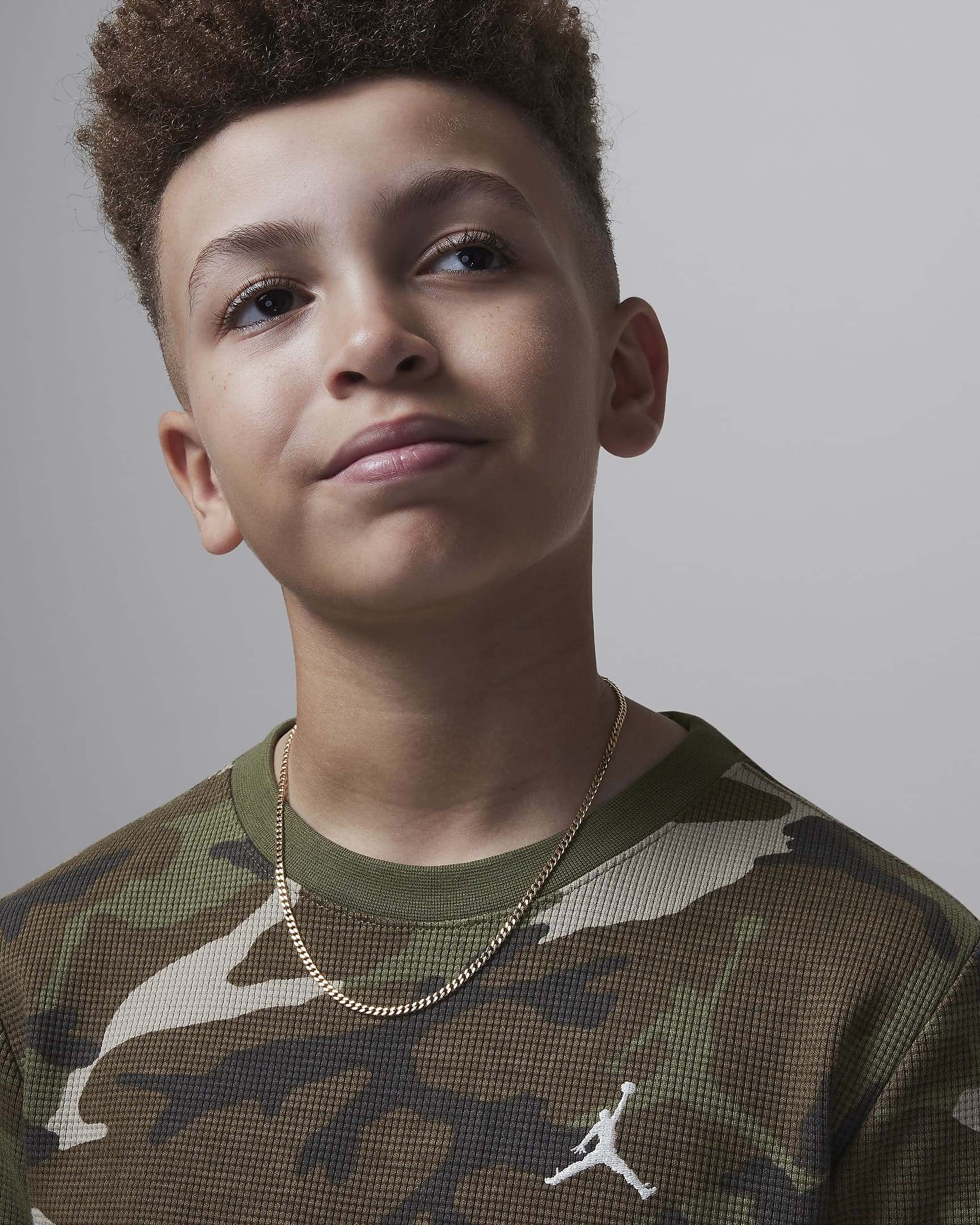 Jordan Brooklyn Essentials Big Kids' Camo Long Sleeve Top. Nike JP
