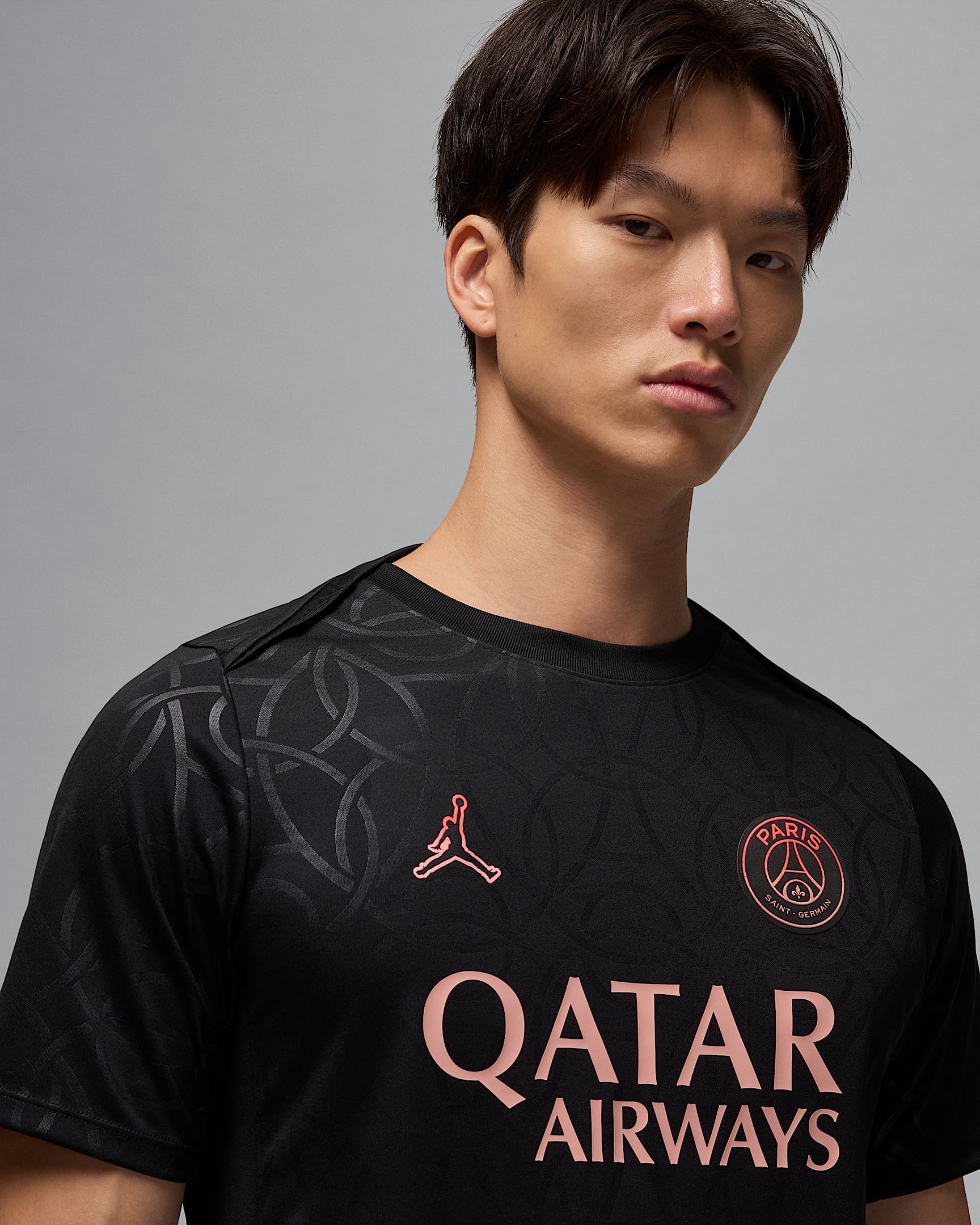 เสื้อฟุตบอลก่อนลงแข่งผู้ชาย Jordan Dri-FIT Paris Saint-Germain Academy Pro Third Nike TH