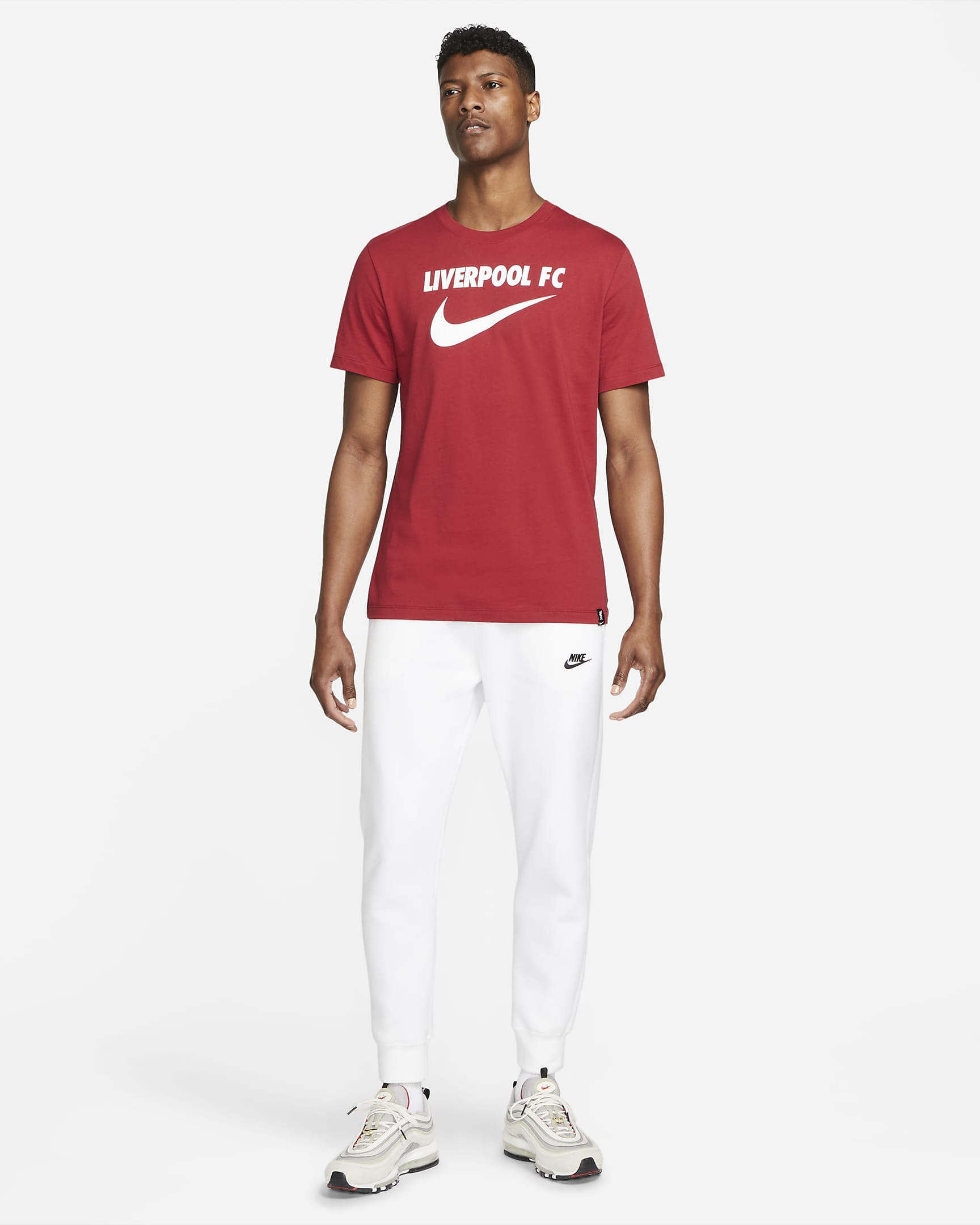 Playera de fútbol para hombre Liverpool FC Swoosh. Nike.com