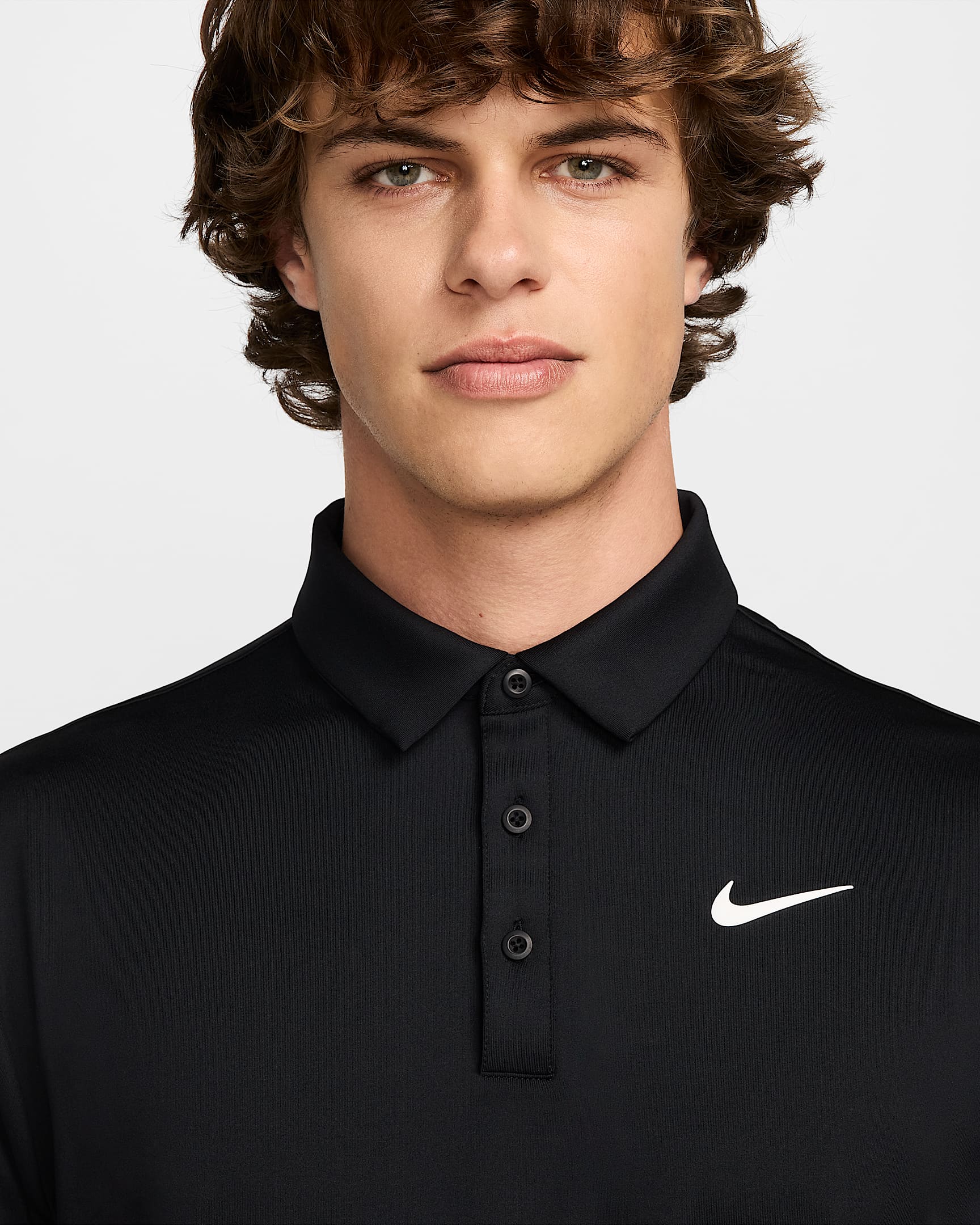 Nike Tour Mens Dri Fit Solid Golf Polo