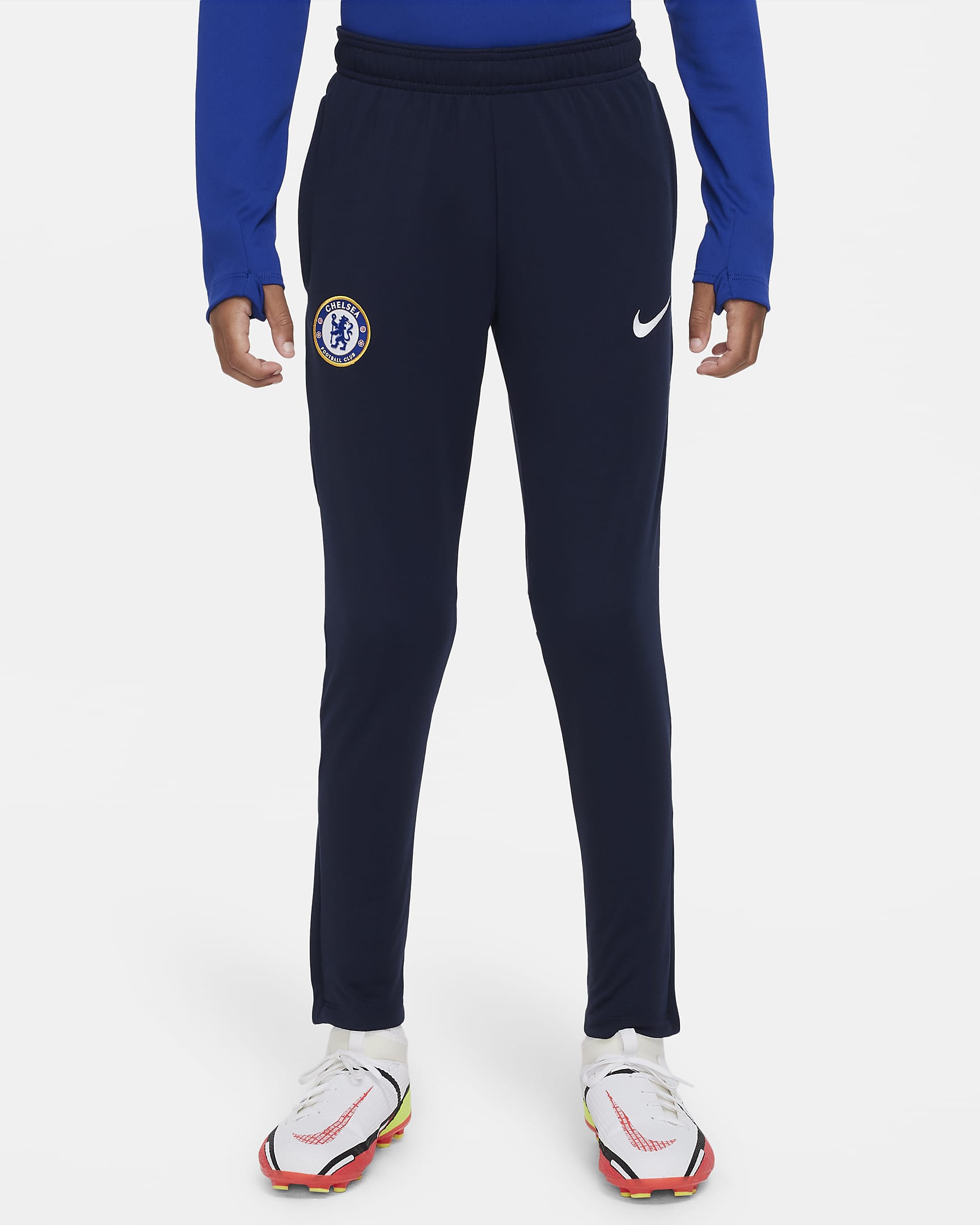 Chelsea FC Academy Pro Nike voetbalbroek met Dri-FIT voor kids. Nike NL