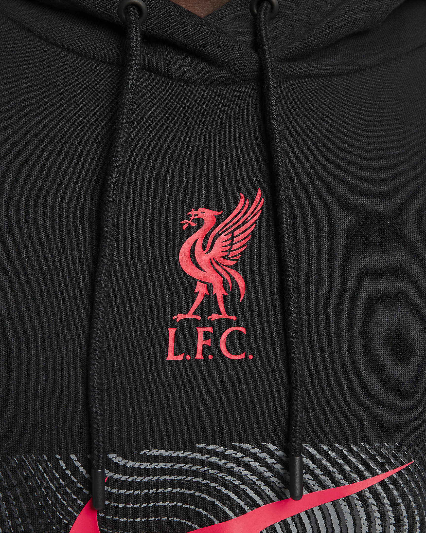 Liverpool F.C. Away Women's Fleece Pullover Hoodie. Nike AE