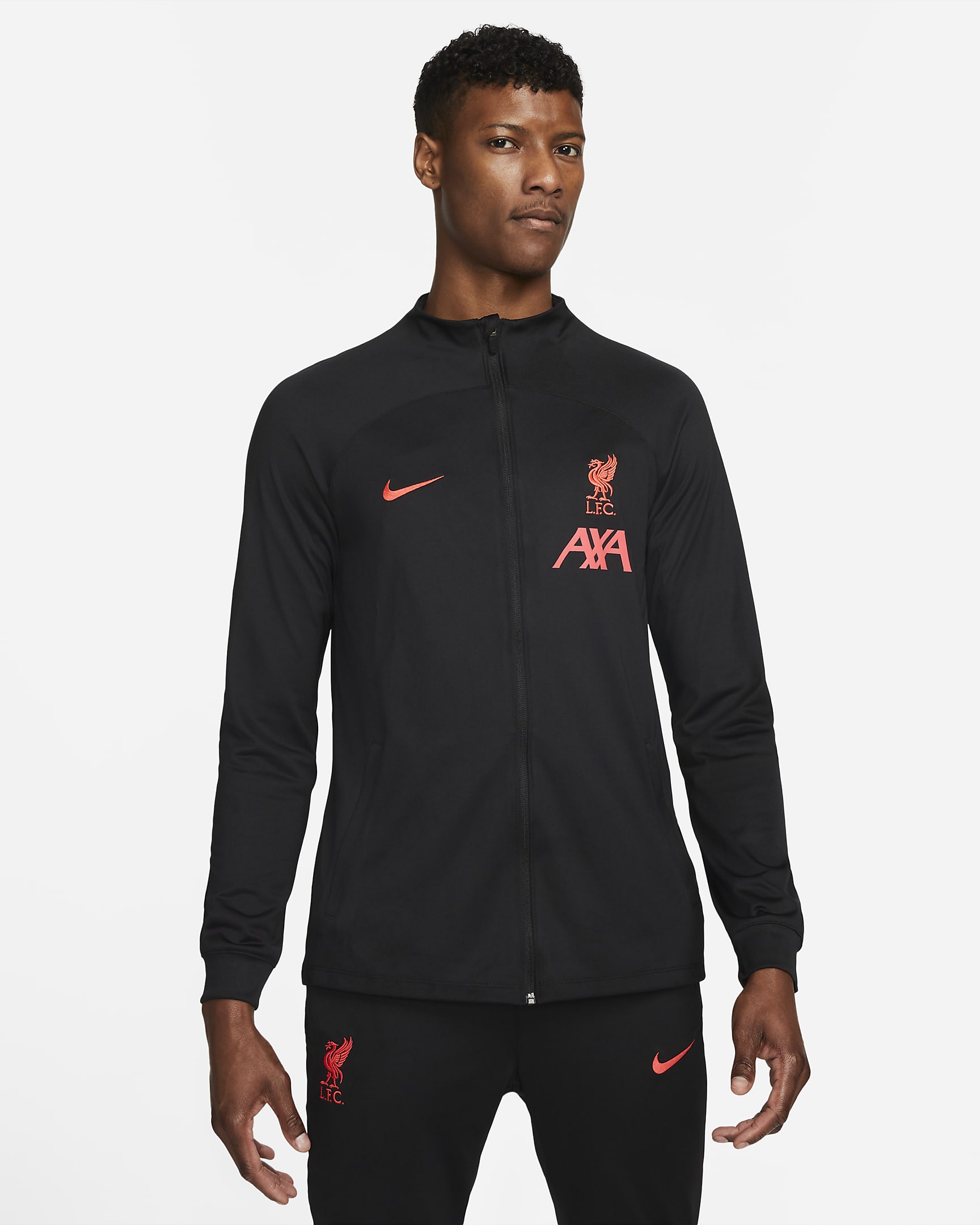 Liverpool F.C. Strike Men's Nike Dri-FIT Football Tracksuit Jacket. Nike NL