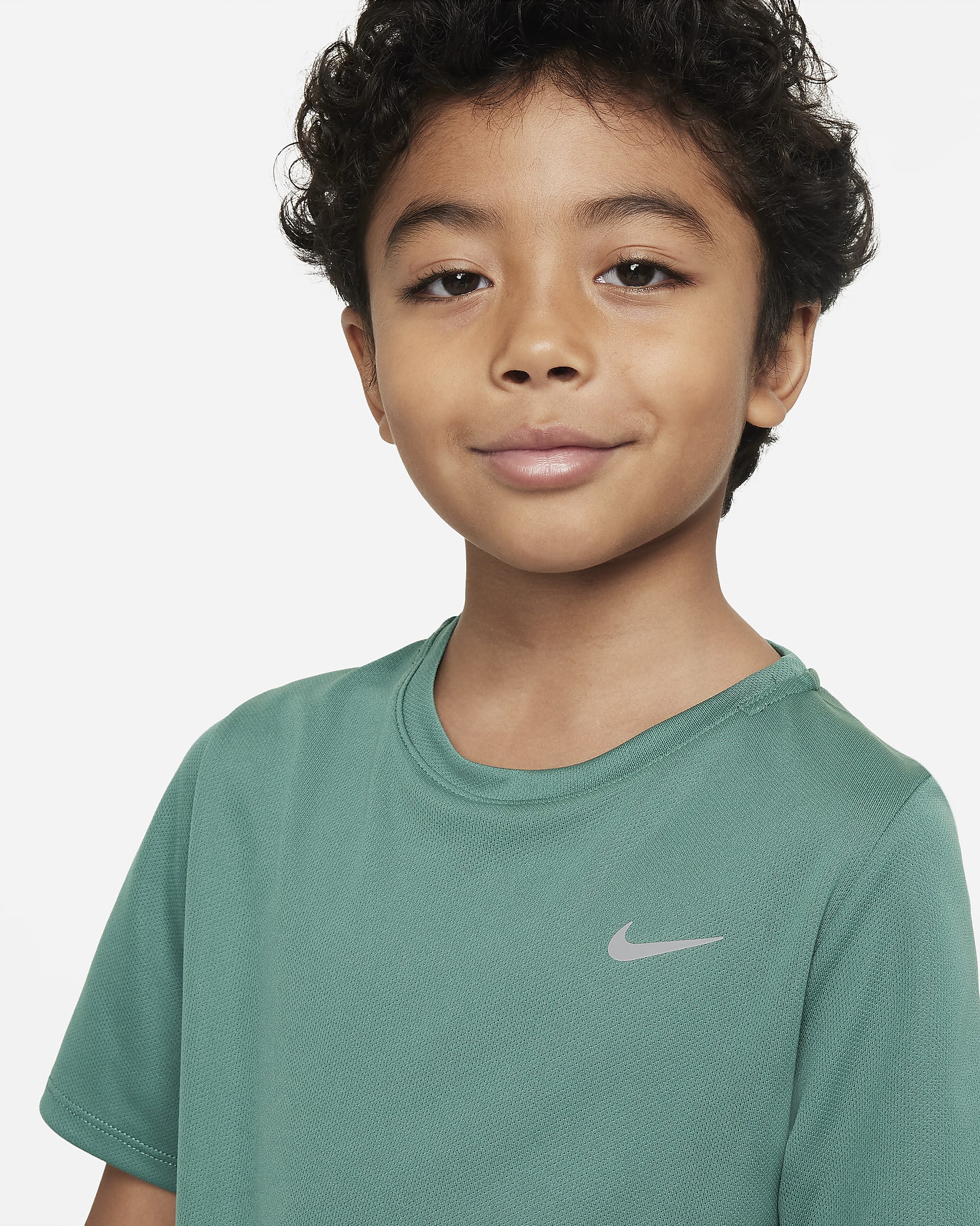 Nike Dri-FIT Miler trainingstop met korte mouwen voor jongens. Nike NL