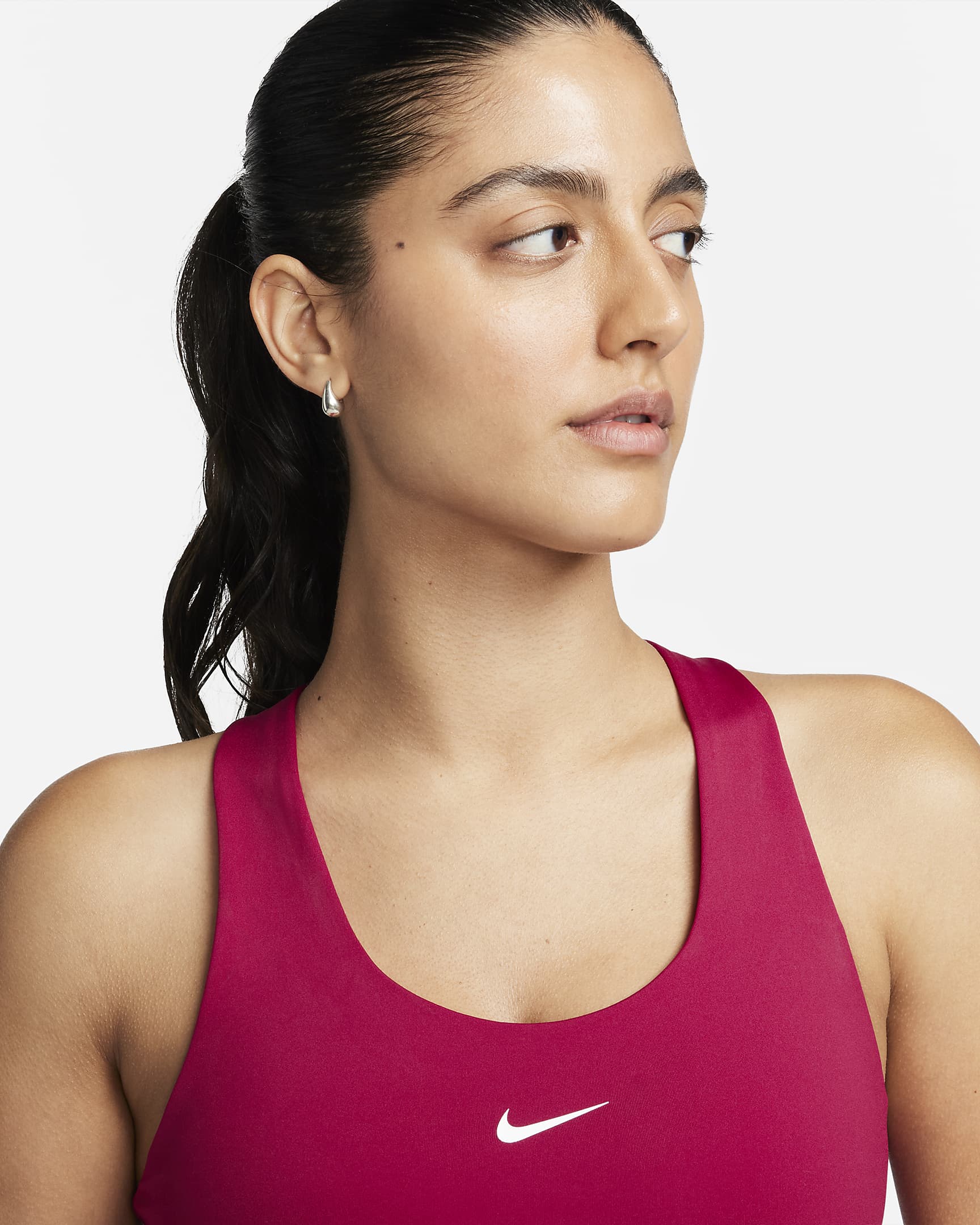 Canotta Con Bra Imbottito A Sostegno Medio Nike Swoosh Donna Nike It