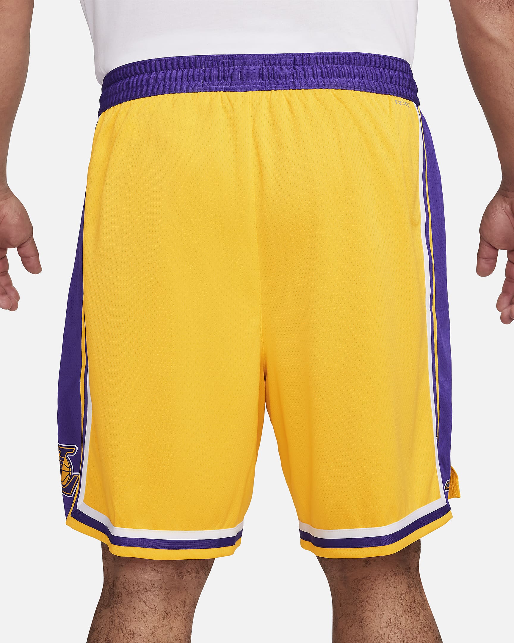 Los Angeles Lakers Icon Edition Men's Nike NBA Swingman Shorts. Nike IL