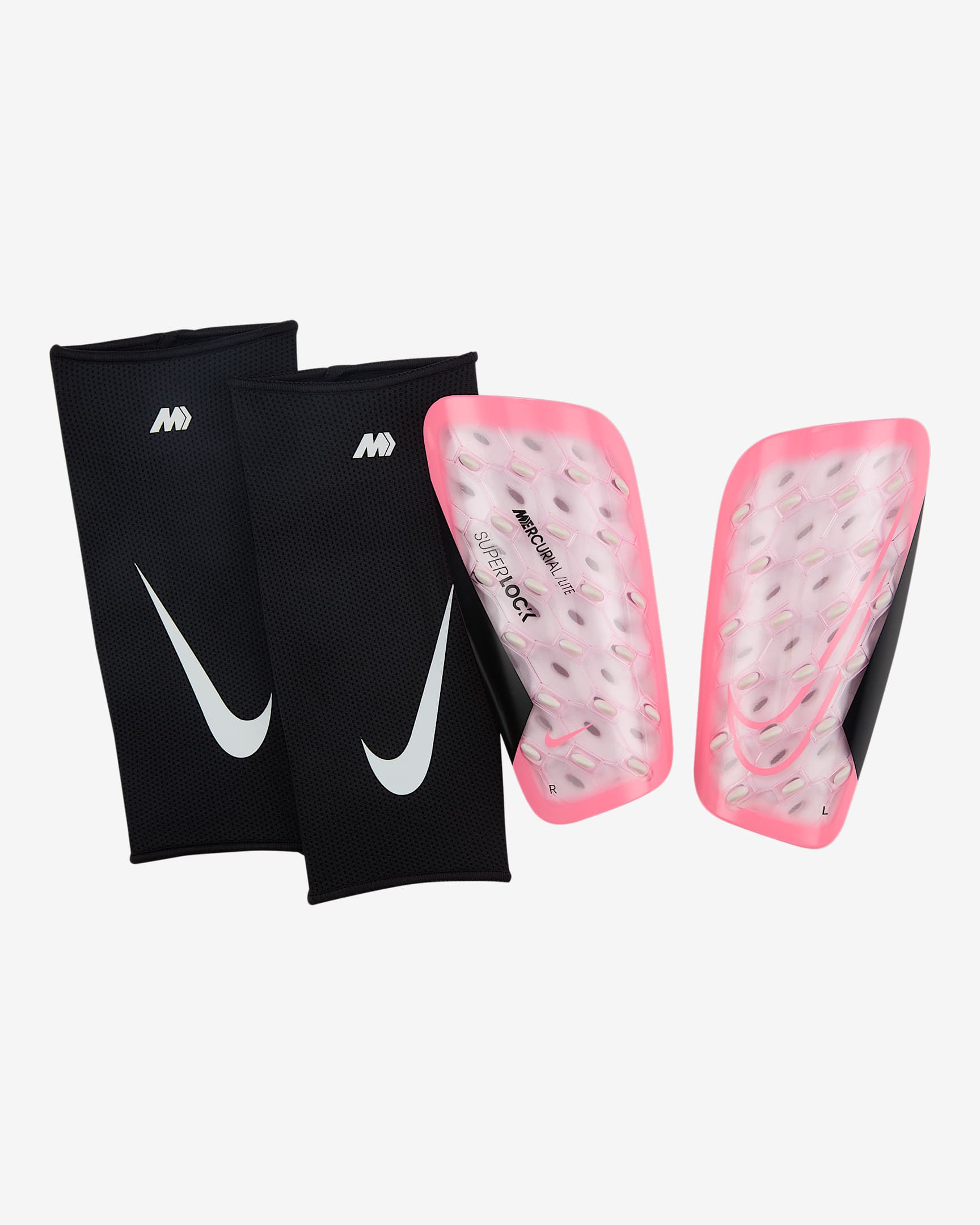 Nike Mercurial Lite SuperLock Football Shinguards. Nike NL