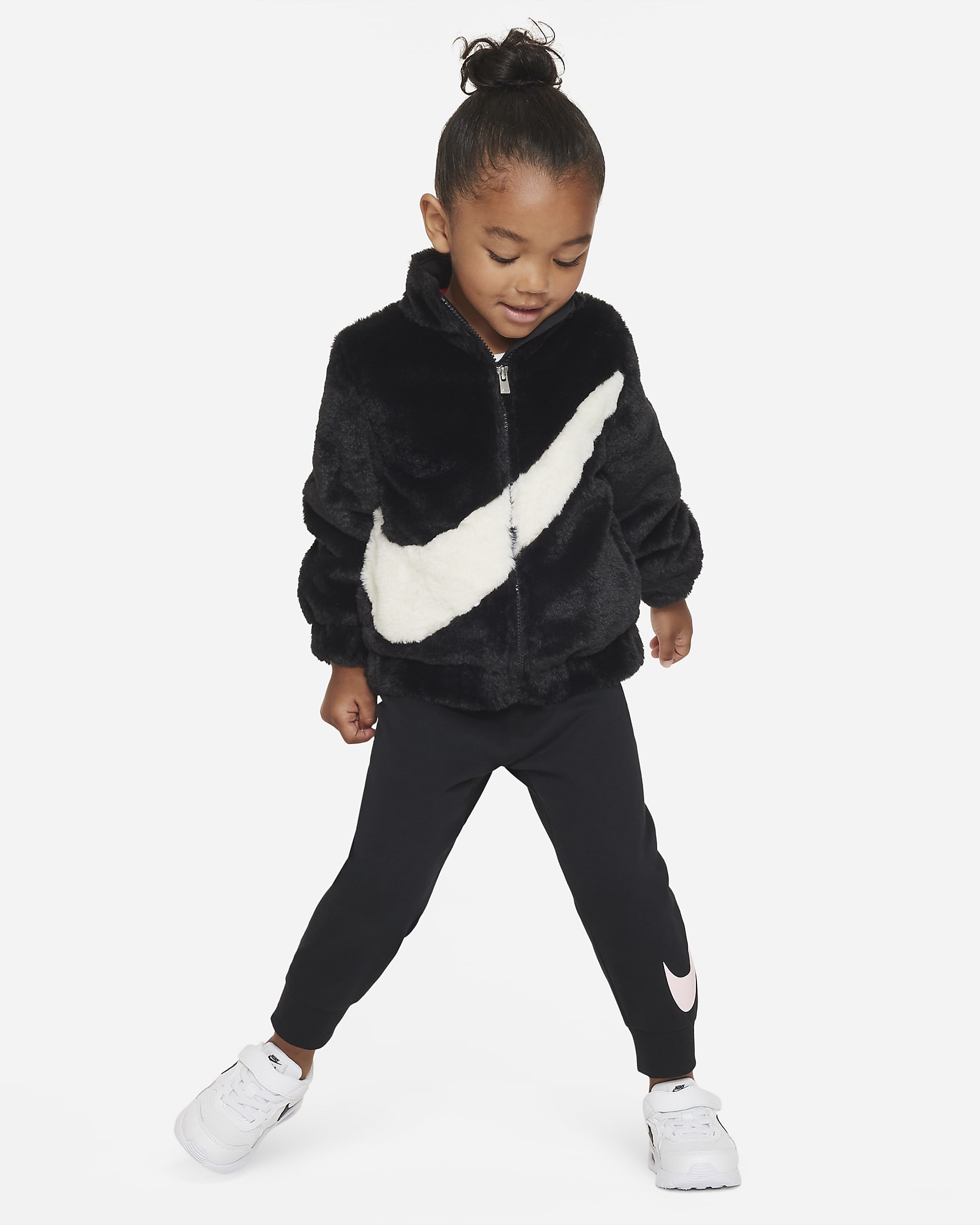 Nike Toddler Swoosh Faux-Fur Jacket. Nike SI