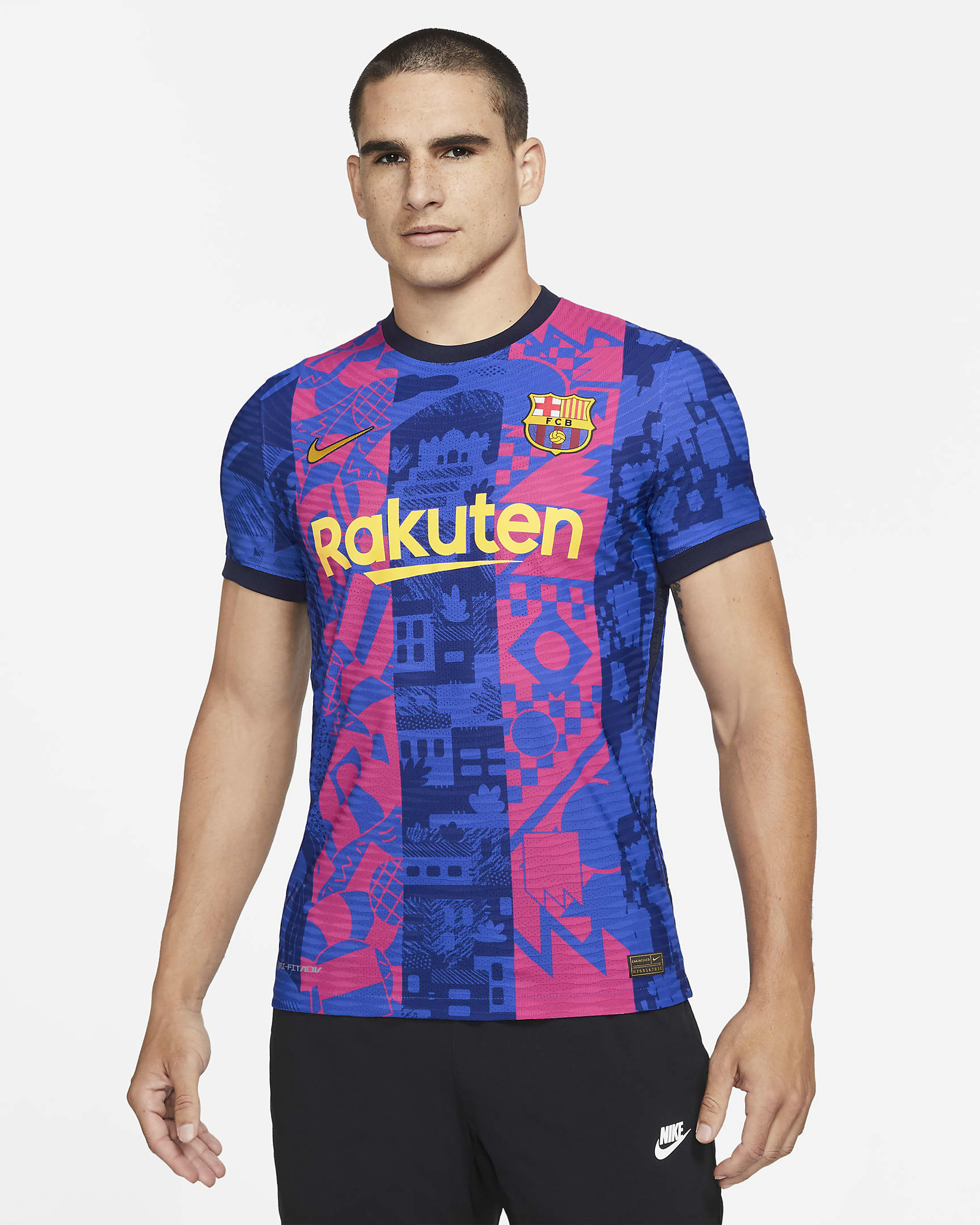 3e Maillot De Football Nike Dri Fit Adv Fc Barcelona 2021 22 Match Pour