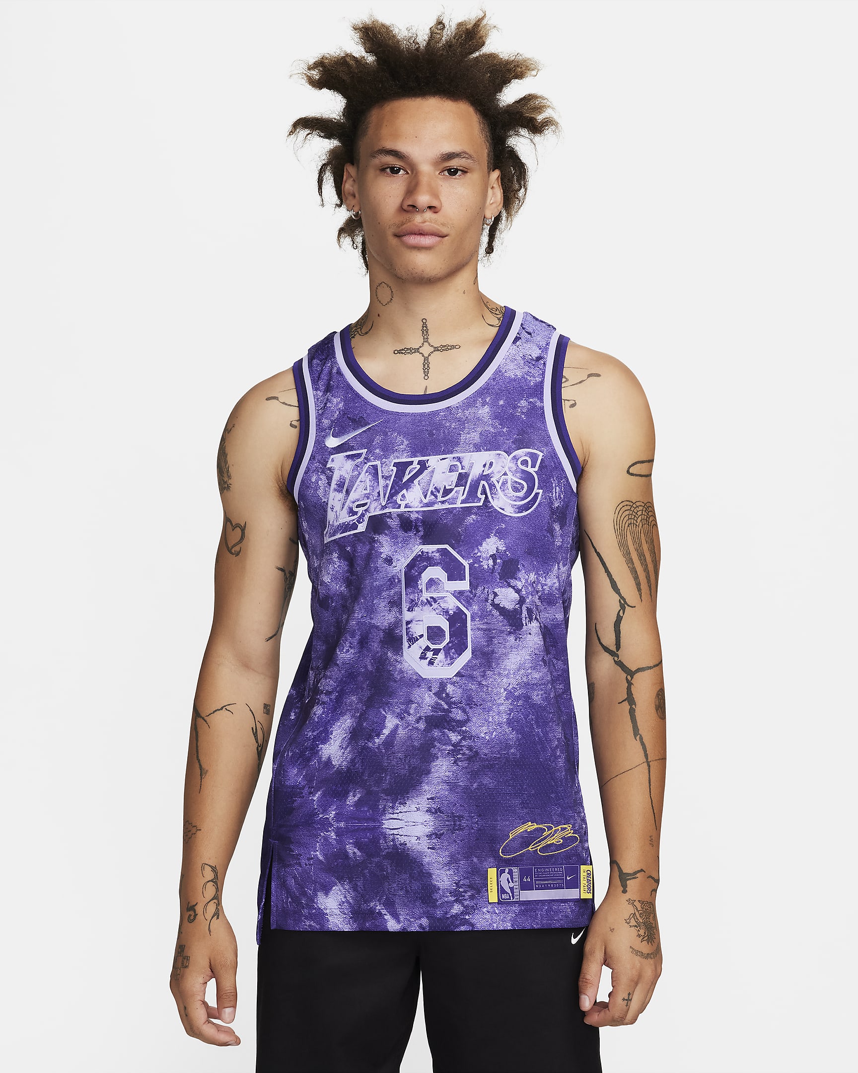LeBron James Los Angeles Lakers 2022/23 Select Series 男款 Nike Dri-FIT ...