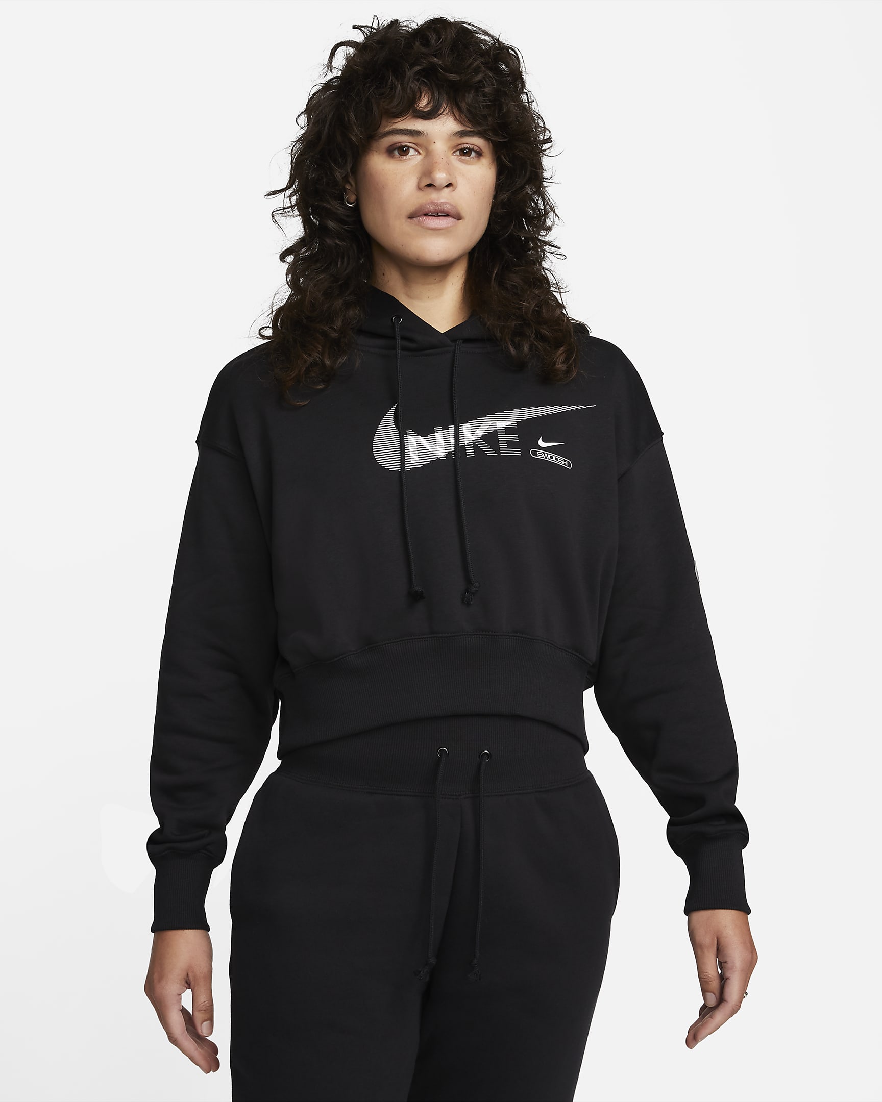 Nike Sportswear Swoosh Women's Fleece Pullover Hoodie. Nike SI