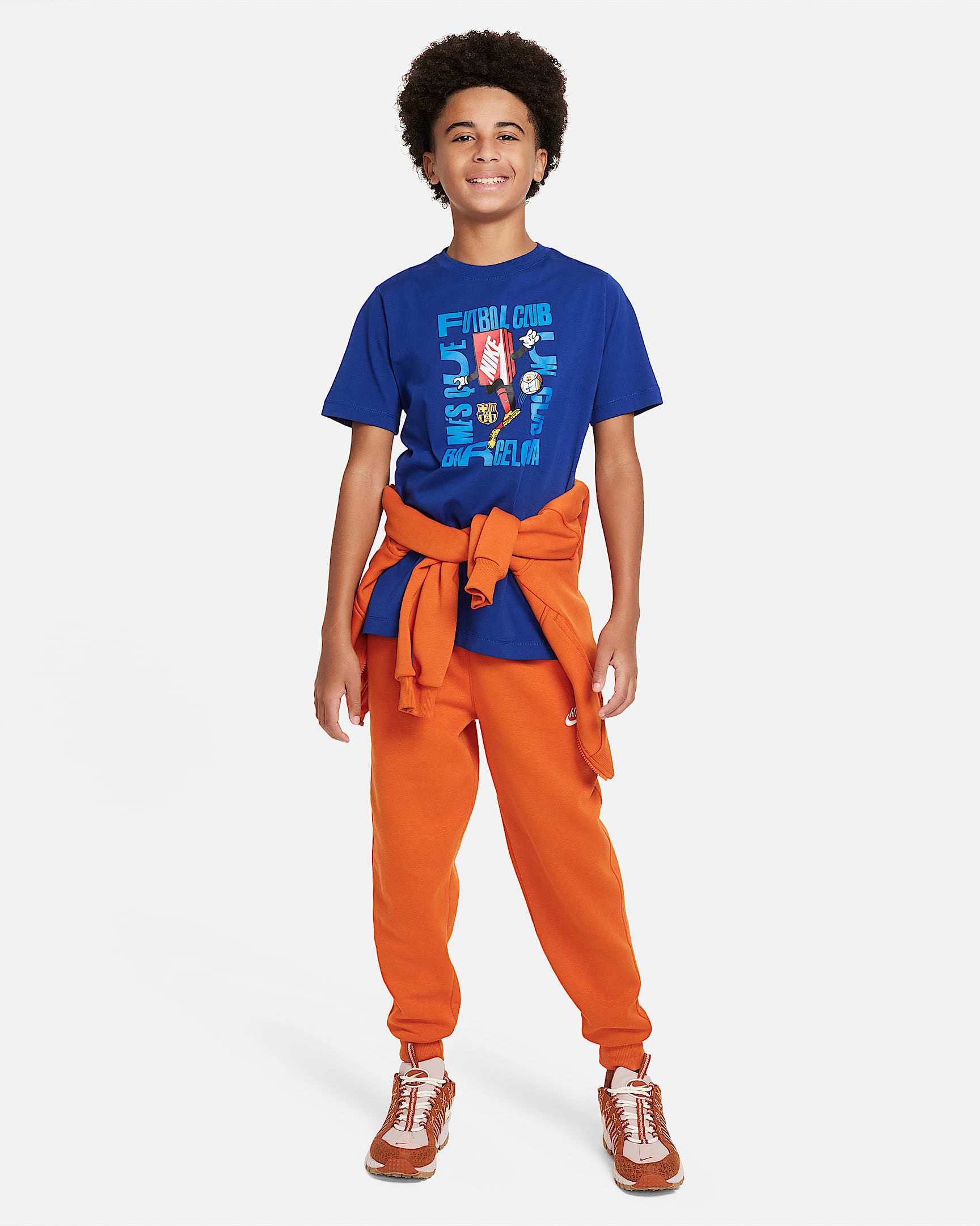 F C Barcelona Older Kids Nike Football T Shirt Nike HU F C Barcelona Older Kids Nike Football T Shirt Nike HU