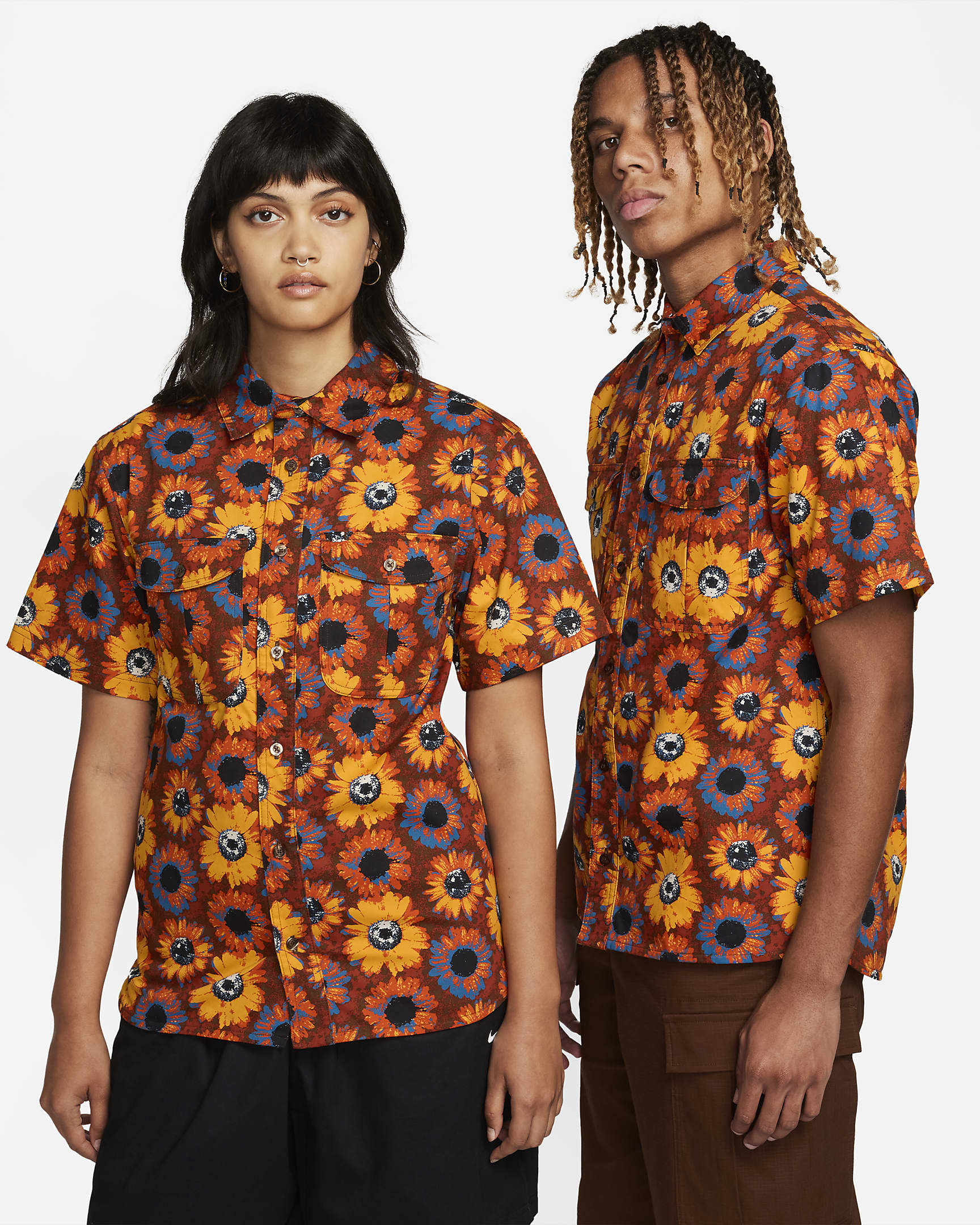 Nike SB Tanglin Short-Sleeve Woven Skate Button-Down. Nike IE