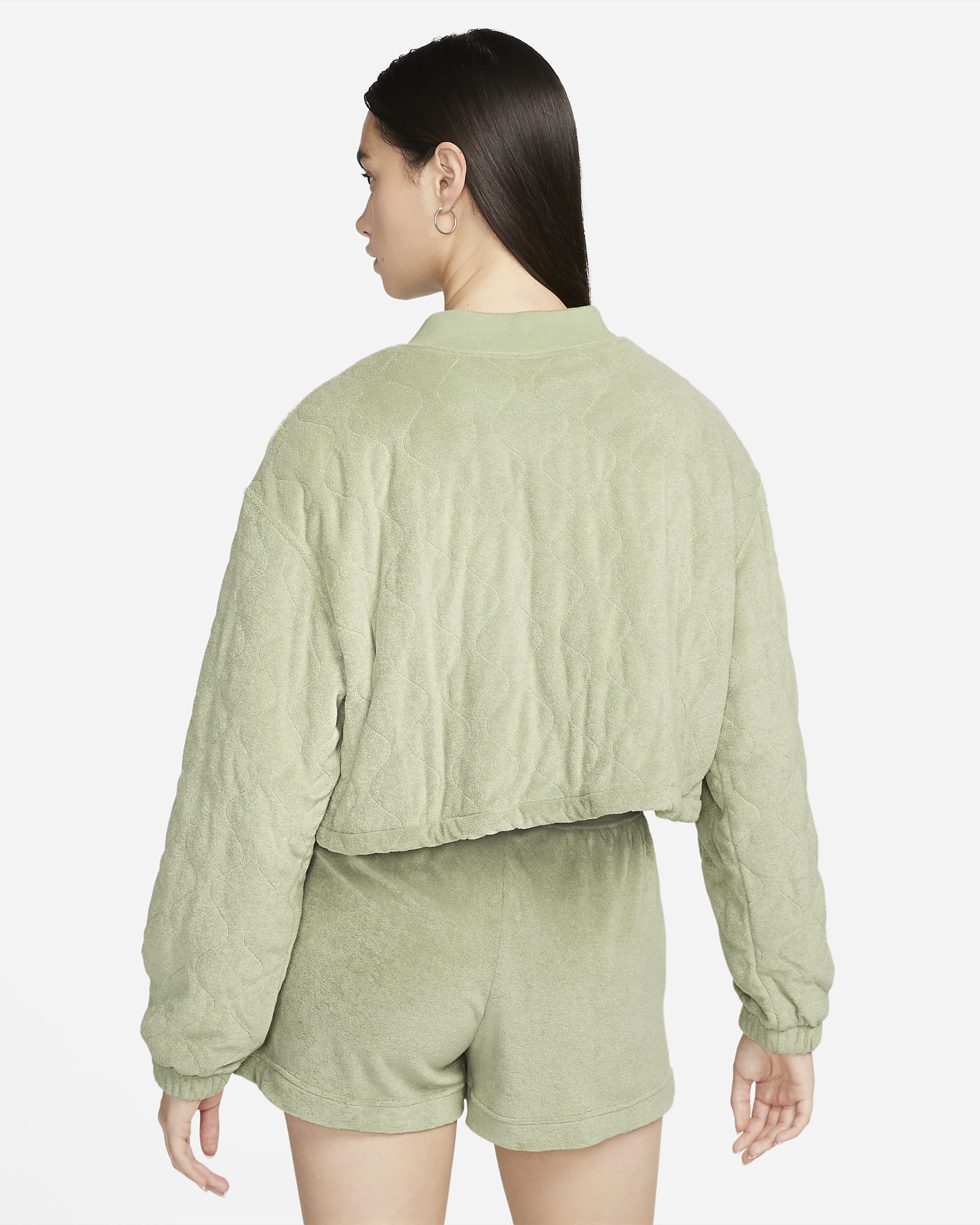 Nike Sportswear Women's Terry Quilted Jacket. Nike LU