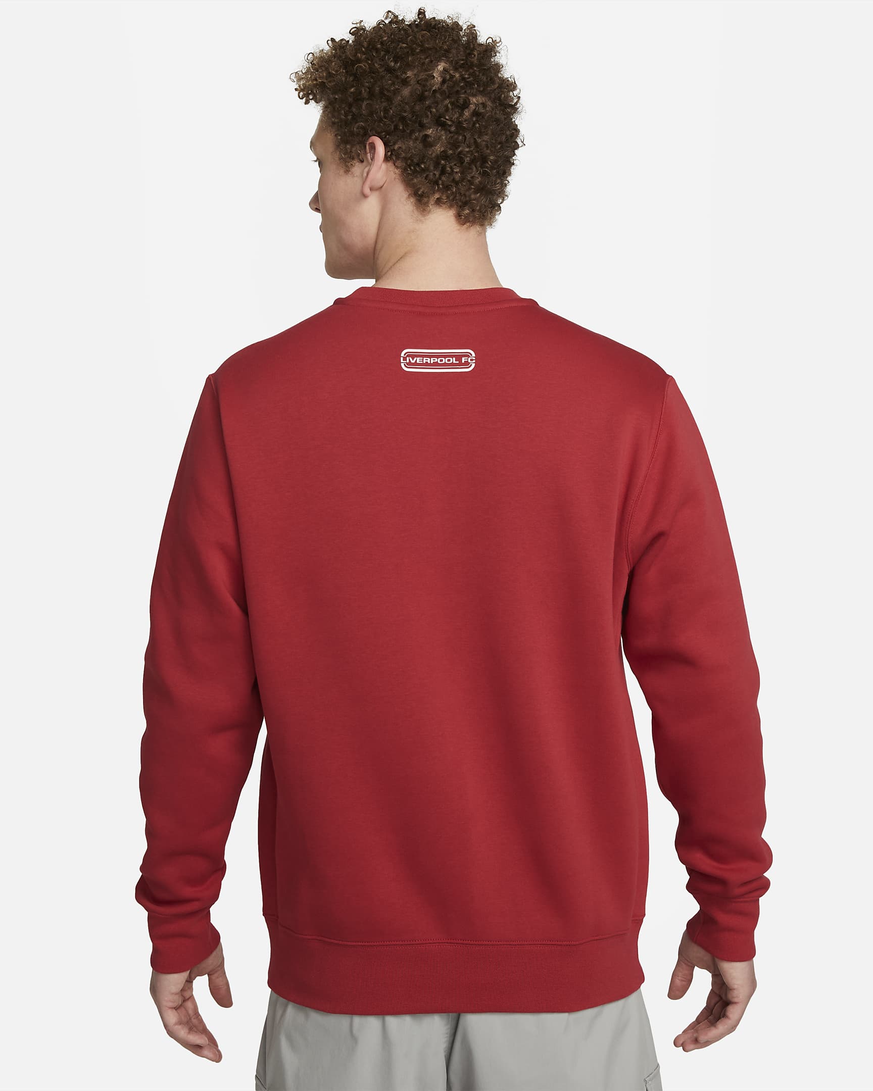 Liverpool F.C. Club Fleece Men's Nike Football Crew-Neck Sweatshirt. Nike MY