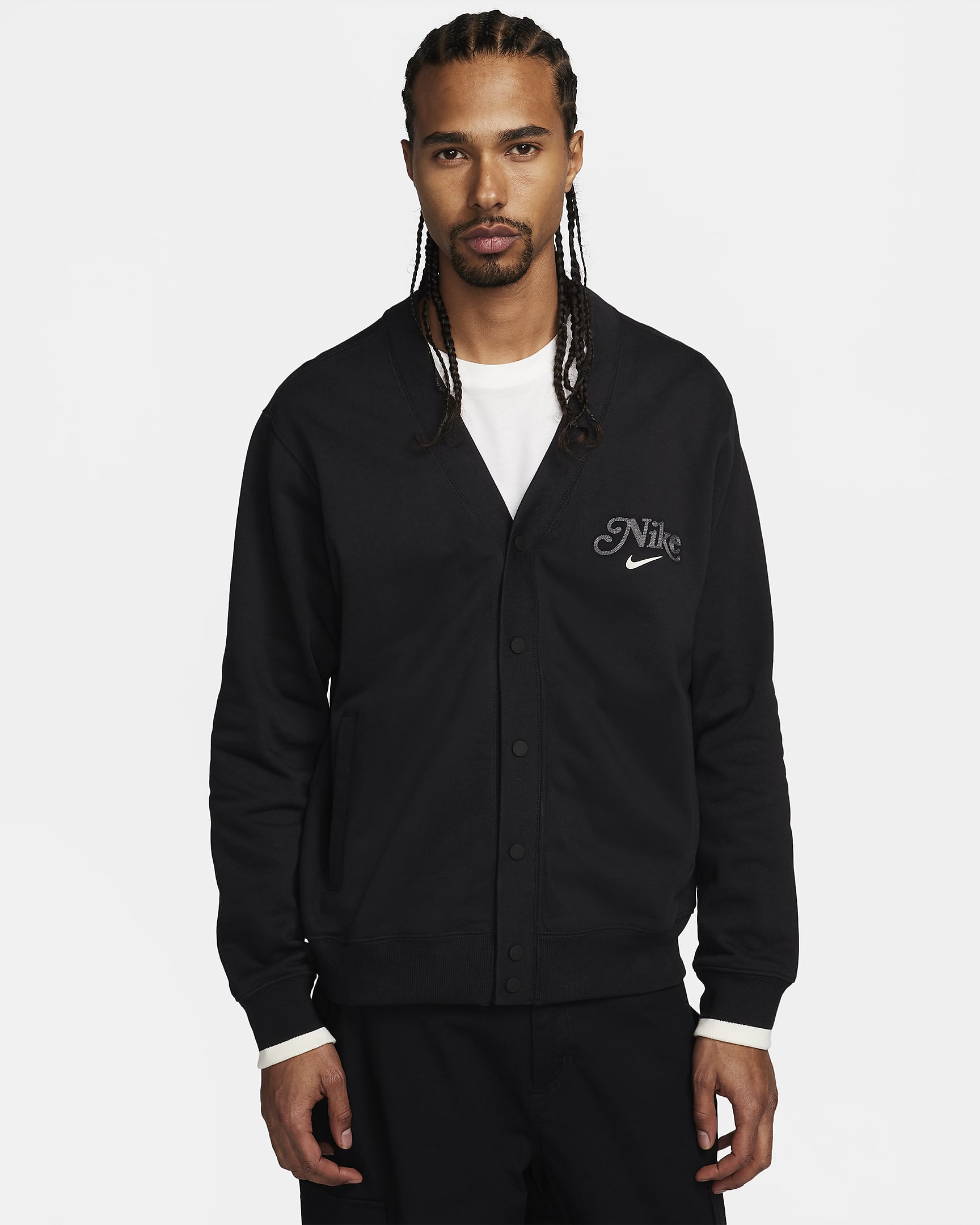 Nike Sportswear Men's Fleece Varsity Jacket. Nike AT