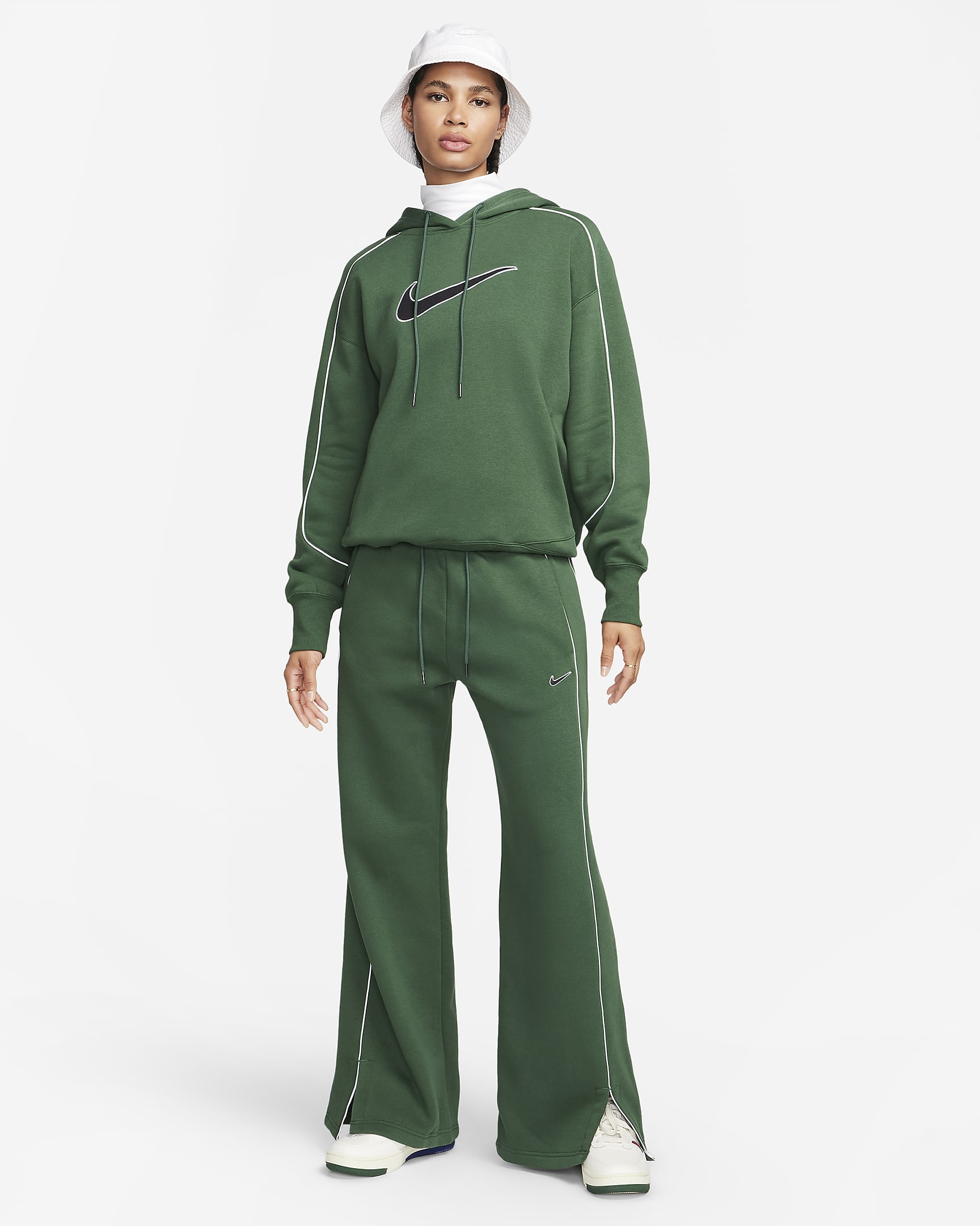 Nike Sportswear Oversized fleecehoodie voor dames. Nike NL