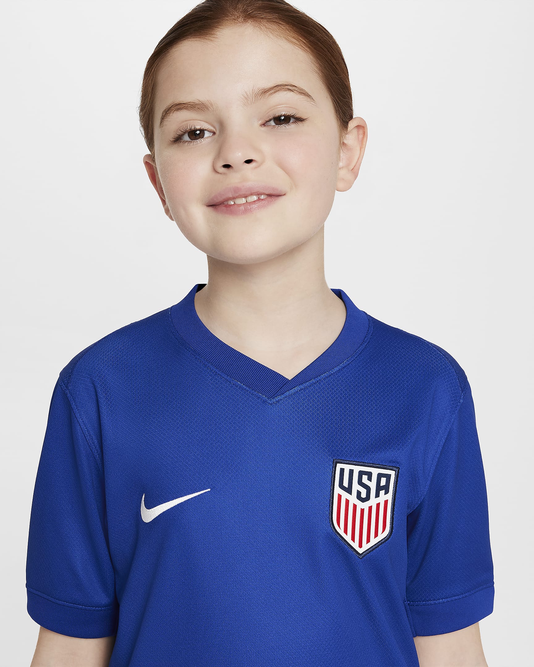 Jersey de fútbol Nike Dri-FIT Replica del USMNT visitante 2024 Stadium para niños talla grande ...