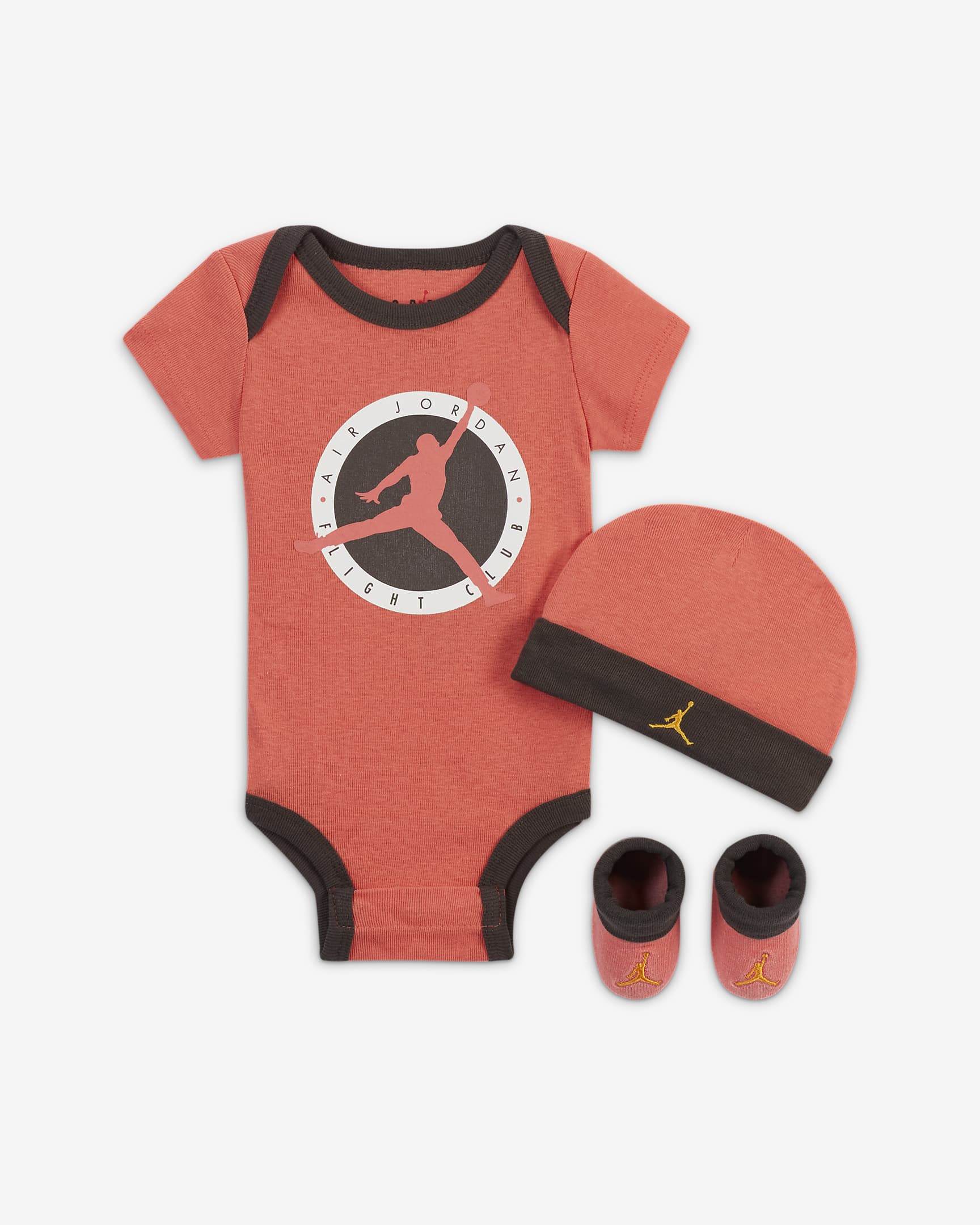 Jordan MVP 3-piece Box Set Baby 3-piece Bodysuit Box Set. Nike BE