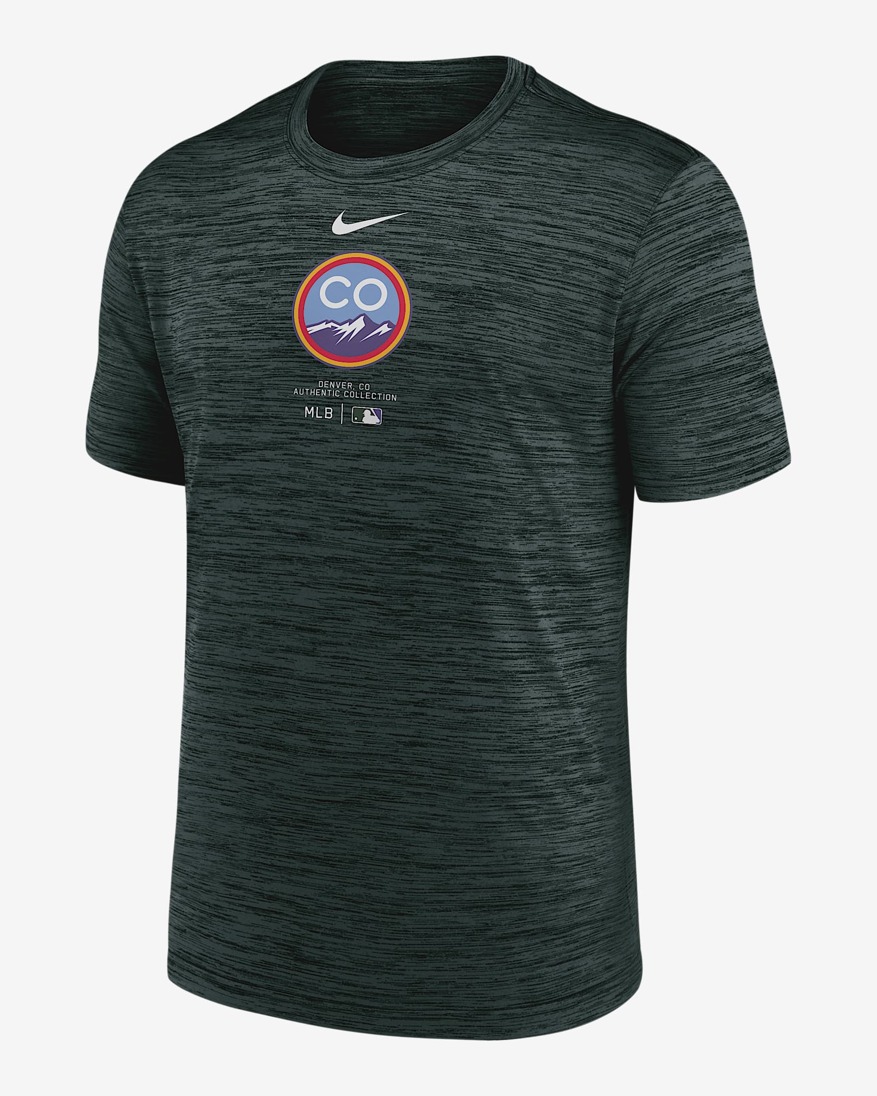 Playera Nike Dri-FIT de la MLB para hombre Colorado Rockies City ...