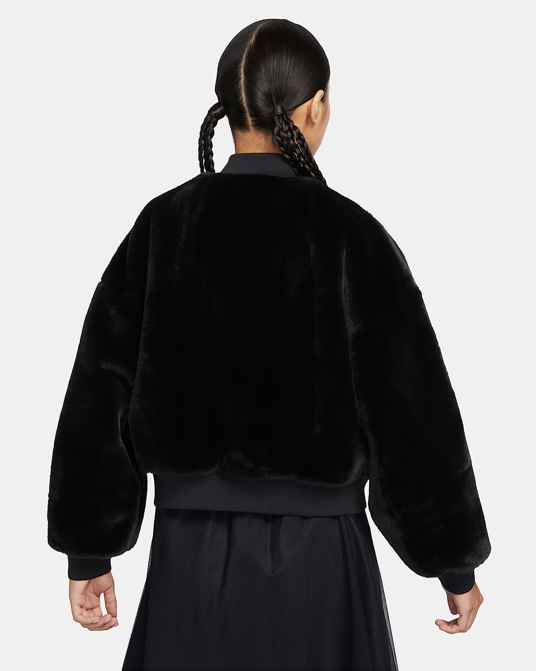 Nike Sportswear Women's Reversible Faux Fur Bomber Jacket. Nike IN