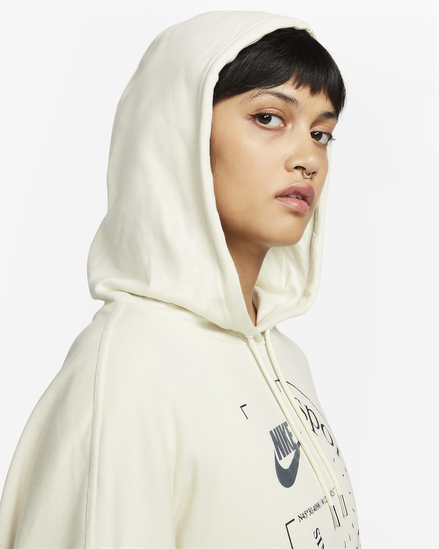 Nike Sportswear Women's Oversized French Terry Pullover Hoodie. Nike UK