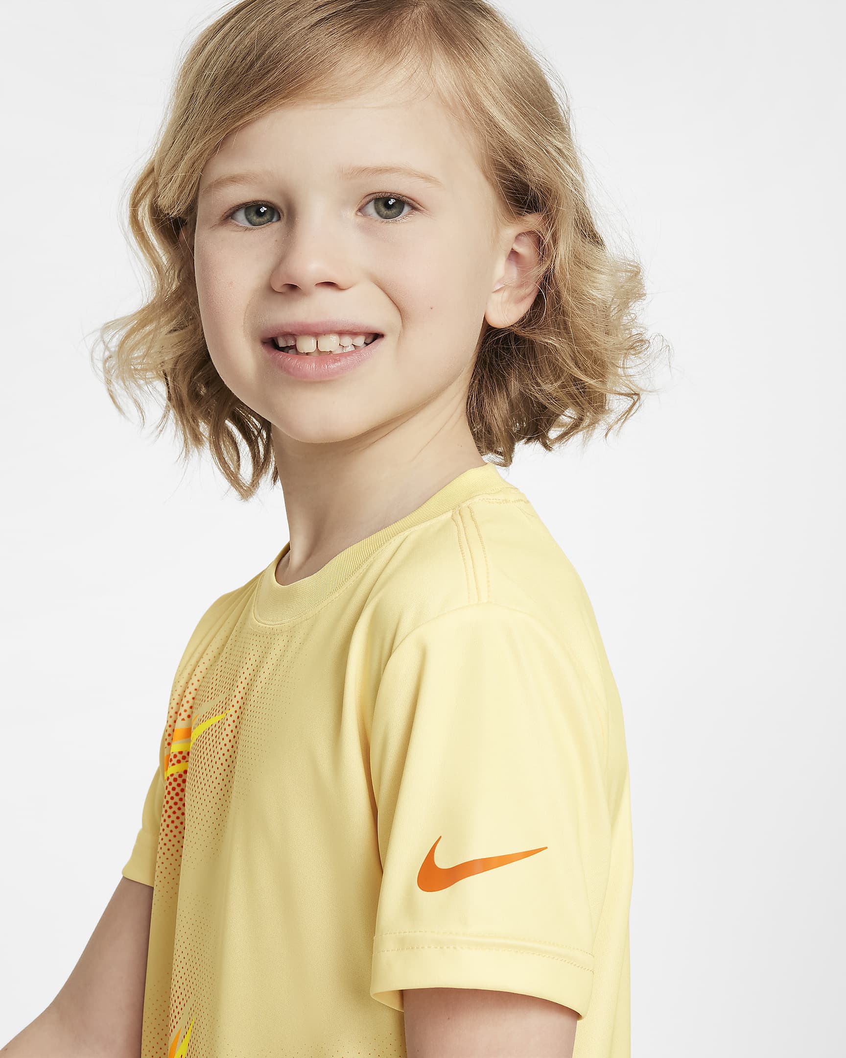Nike Dri-FIT Little Kids' Stacked Up Swoosh T-Shirt. Nike.com