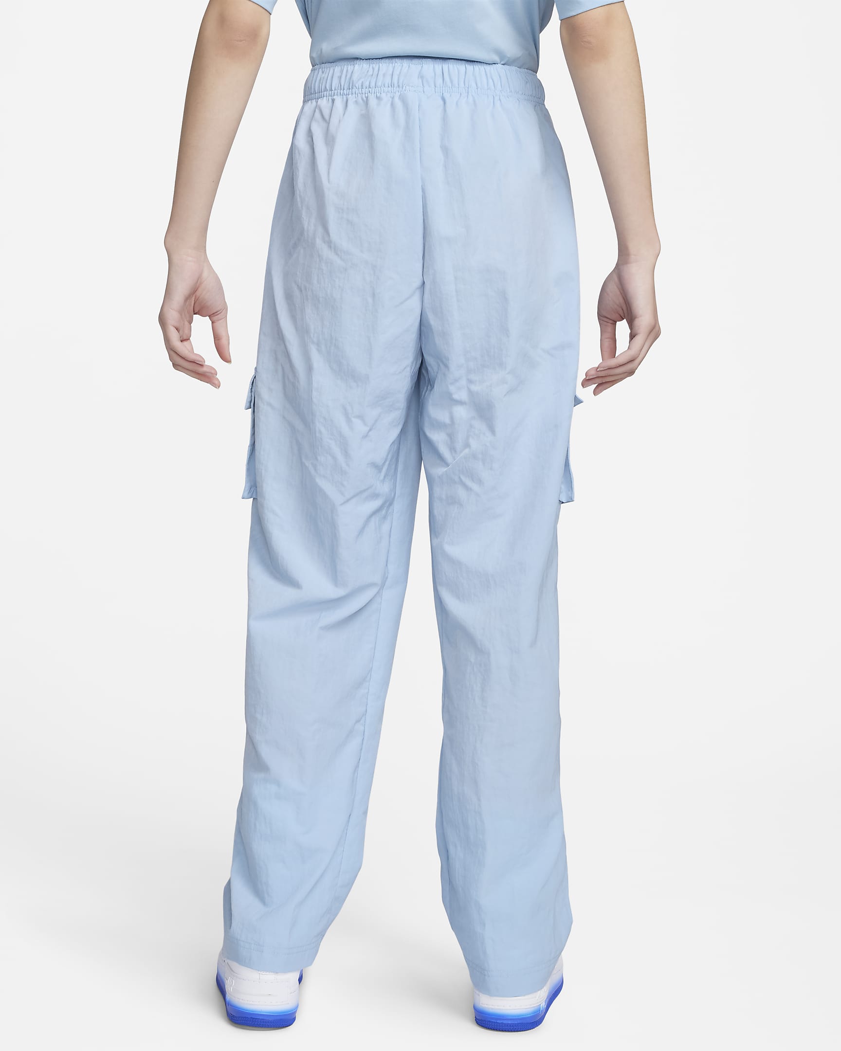 Nike Sportswear Essential Womens High Rise Woven Cargo Trousers Nike At