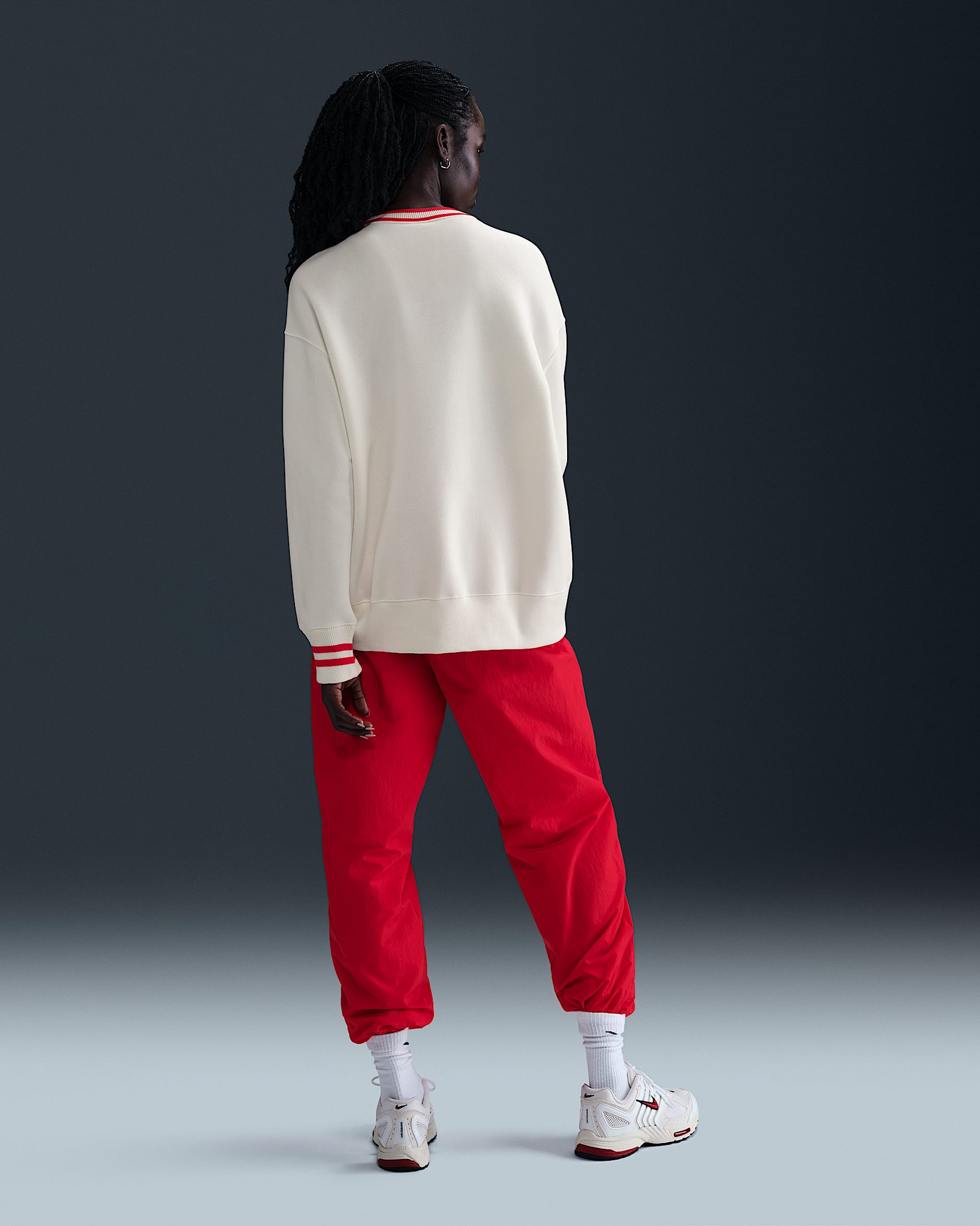 Nike Sportswear Phoenix Fleece Womens Oversized Graphic Crew Neck