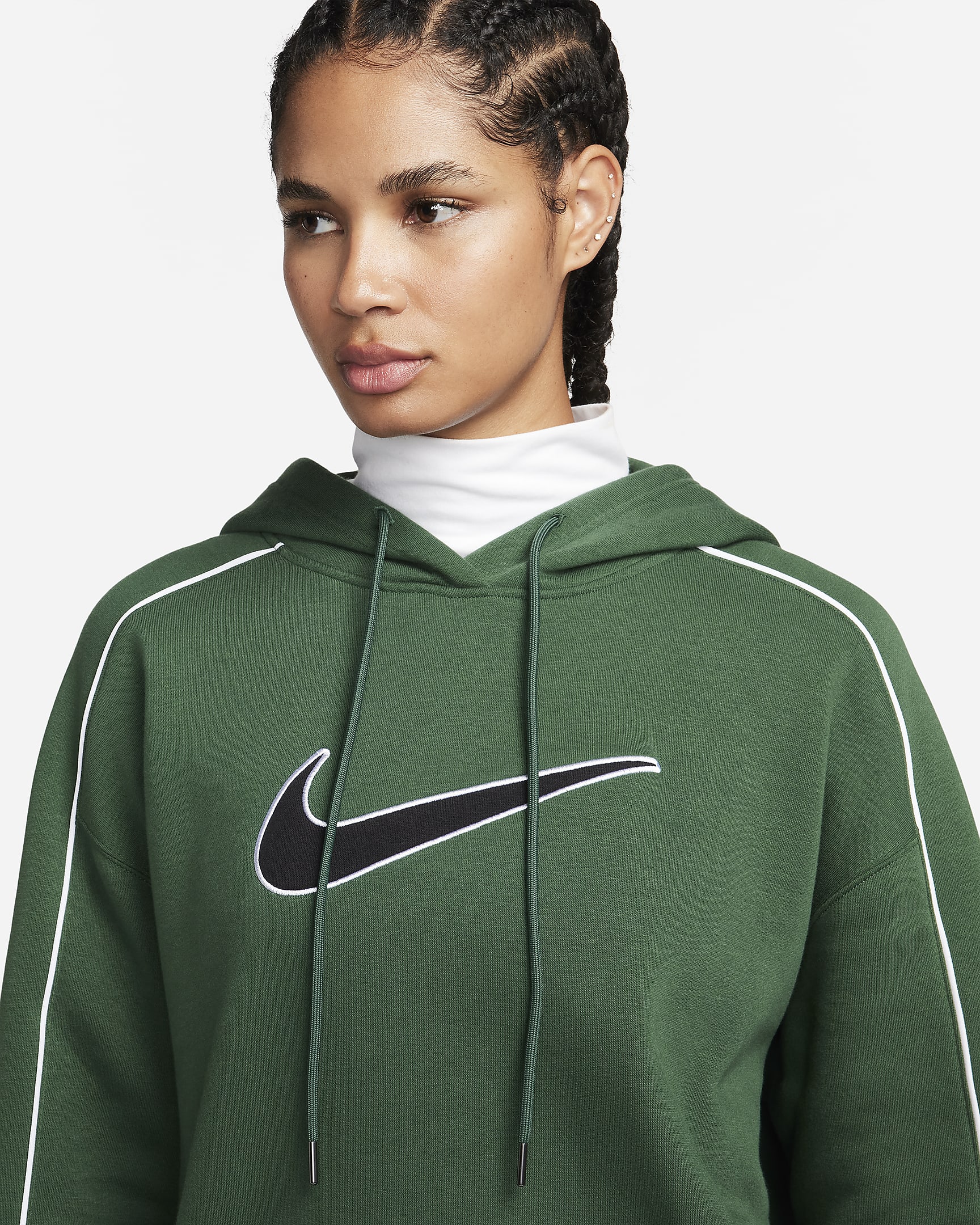Nike Sportswear Oversized fleecehoodie voor dames. Nike NL