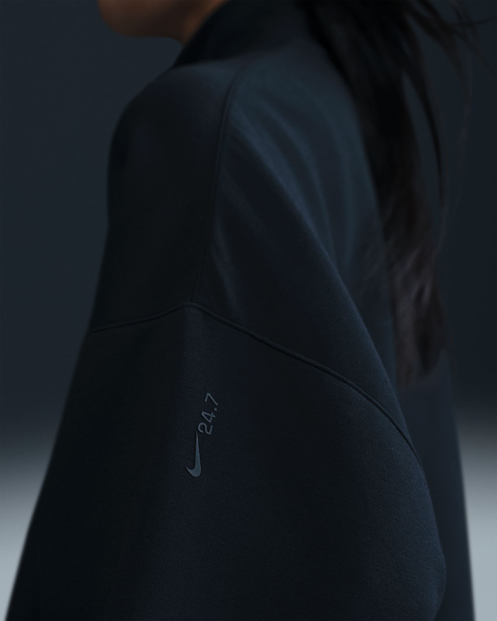 Nike 24.7 ImpossiblySoft Women's Dri-FIT Oversized 1/2-Zip Top. Nike SG