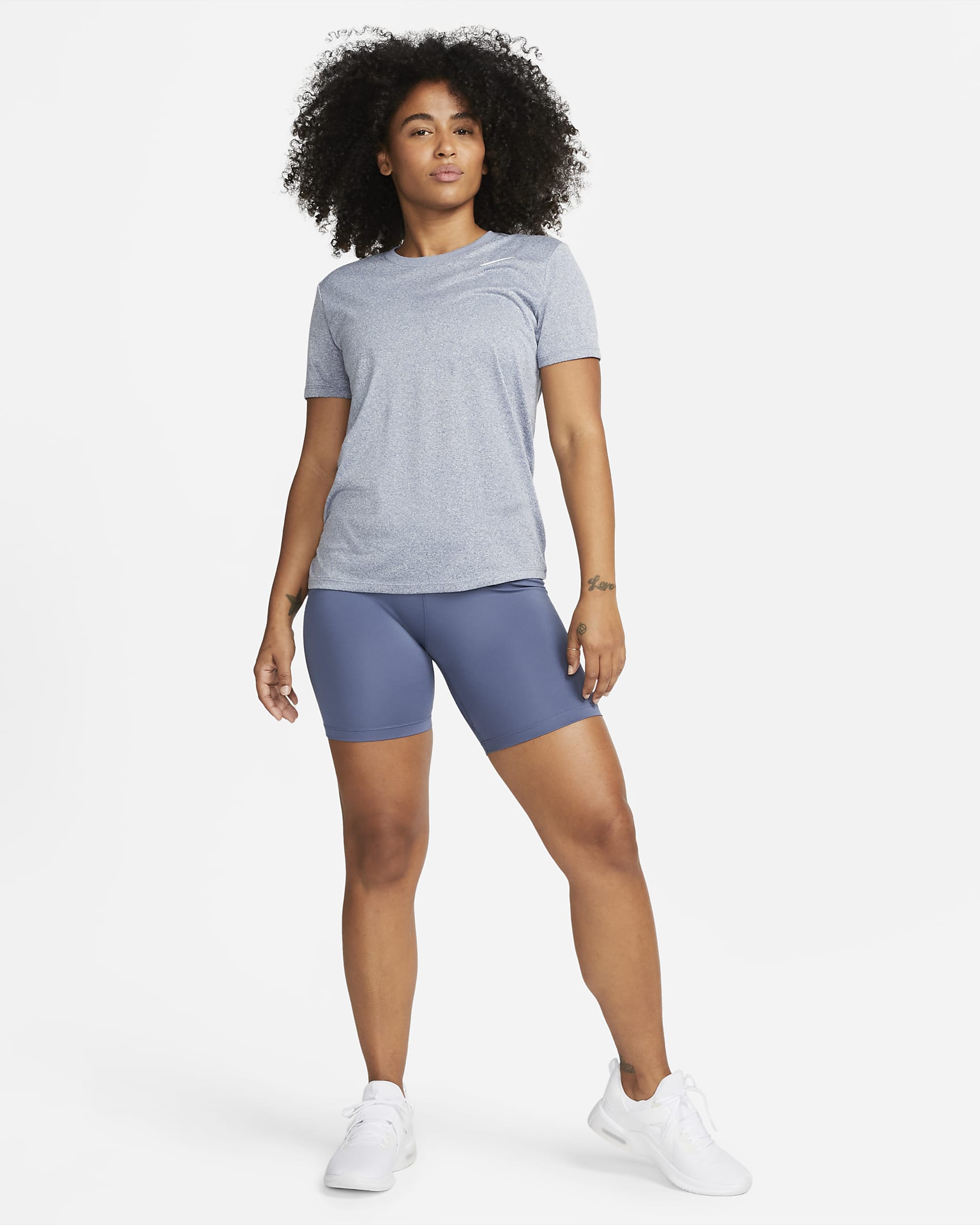 Nike Dri Fit One Womens High Waisted 18cm Approx Biker Shorts Nike Id