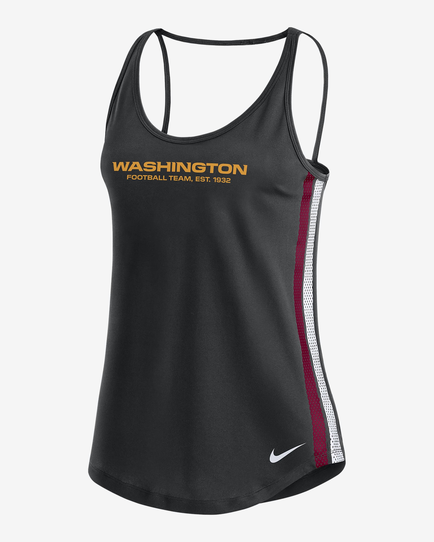 Nike Dri FIT NFL Washington Football Team Women s Open Back Tank Top Nike Dri FIT NFL Washington Football Team Women s Open Back Tank Top