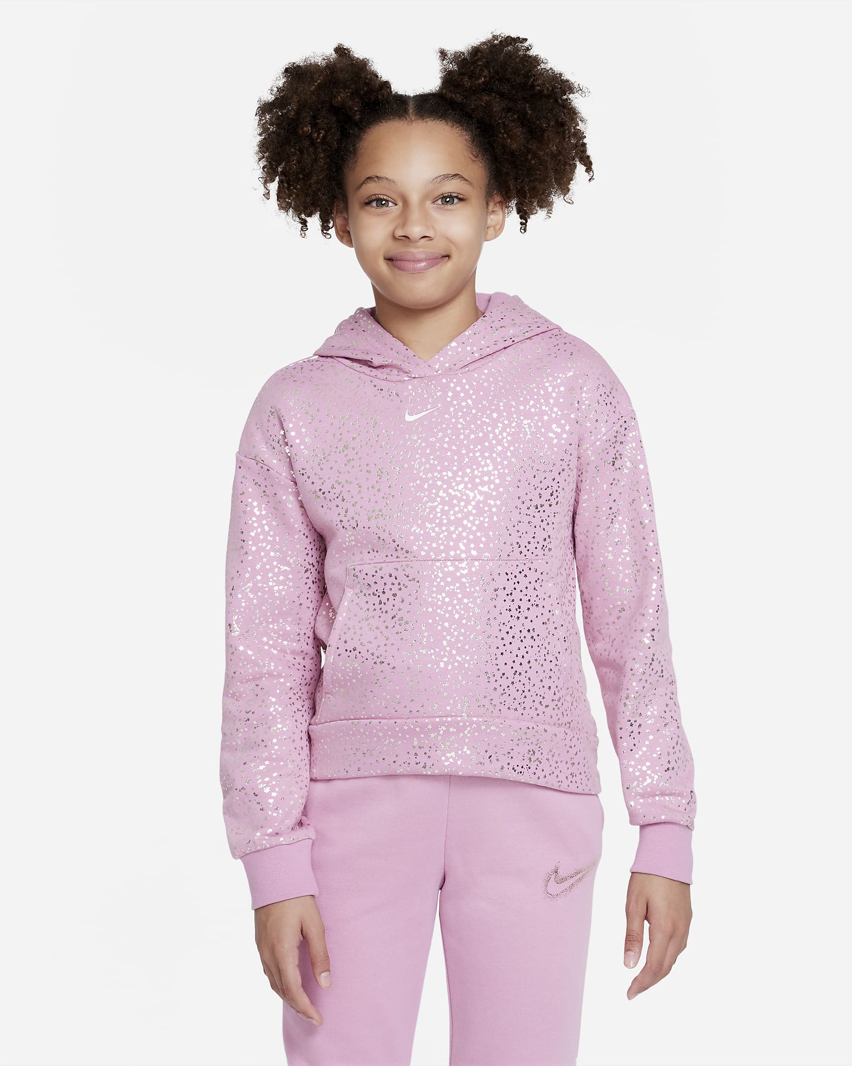 Nike Sportswear Older Kids' (Girls') Fleece Hoodie. Nike AT